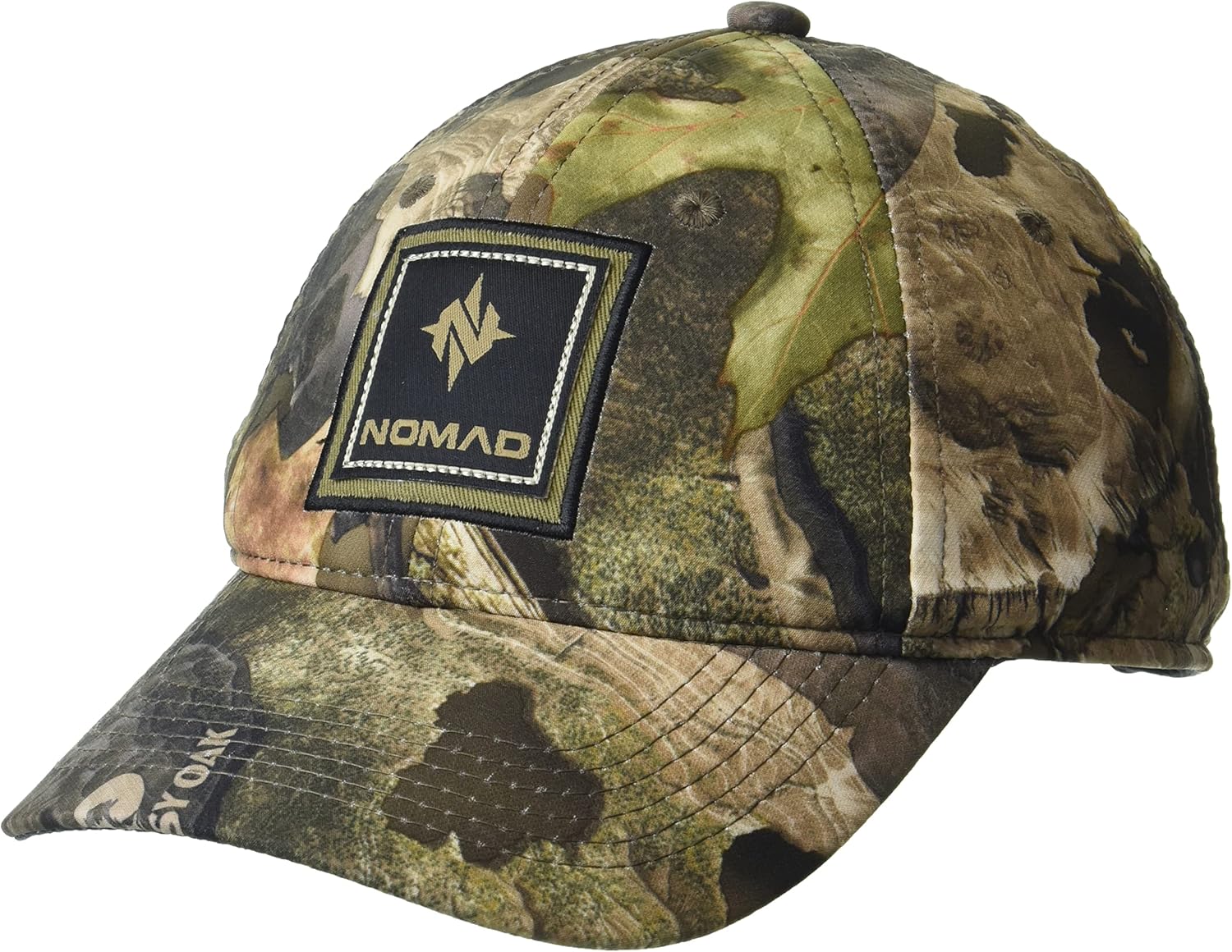 Nomad Men's Woven Patch Camo Hunting Cap W/Snap Back Closure