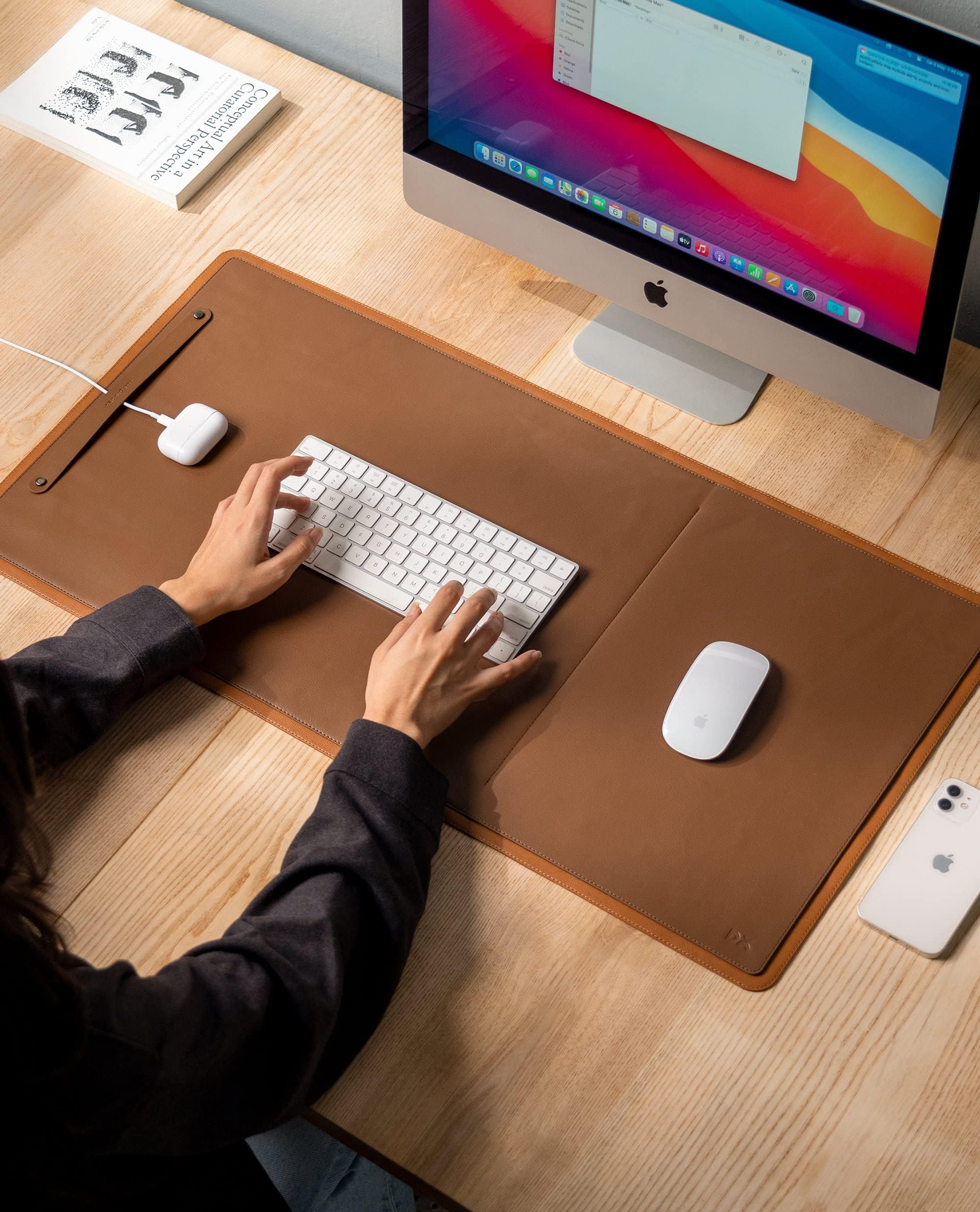 DailyObjects Dart Large Premium Vegan Leather Desktop/Laptop Desk Mat ...