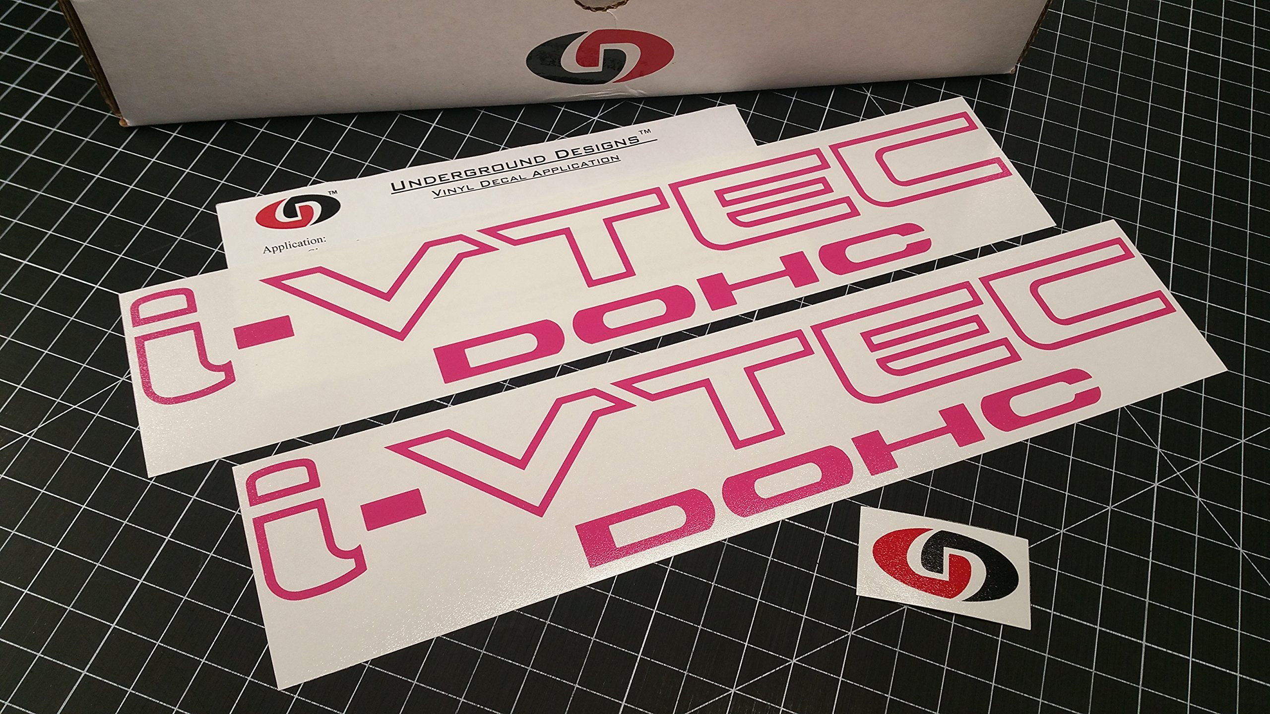 Amazon.com: UNDERGROUND DESIGNS I VTEC DOHC 12" (Pair X2) Vinyl Decal ...