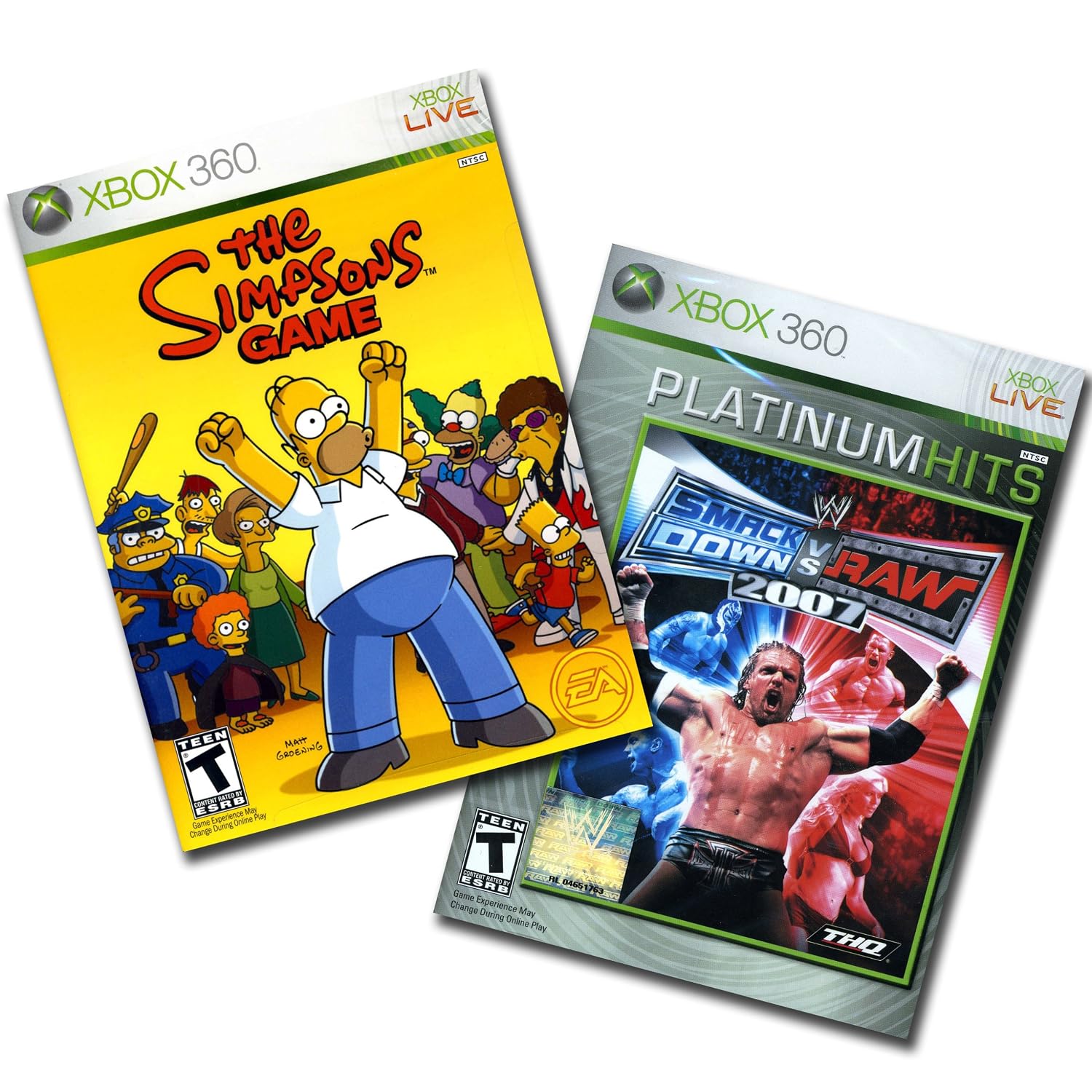Buy The Simpsons and WWE Smackdown RAW 07 - Xbox 360 Online at Low ...