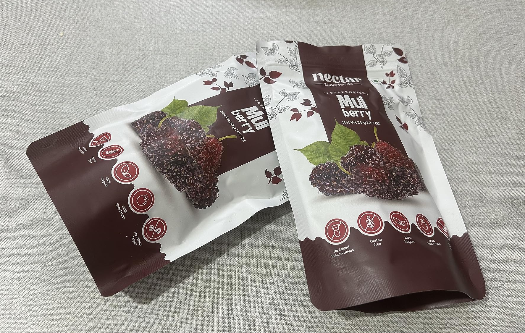 Nectar Superfoods Freeze Dried Mulberry | No Preservatives, No Added ...