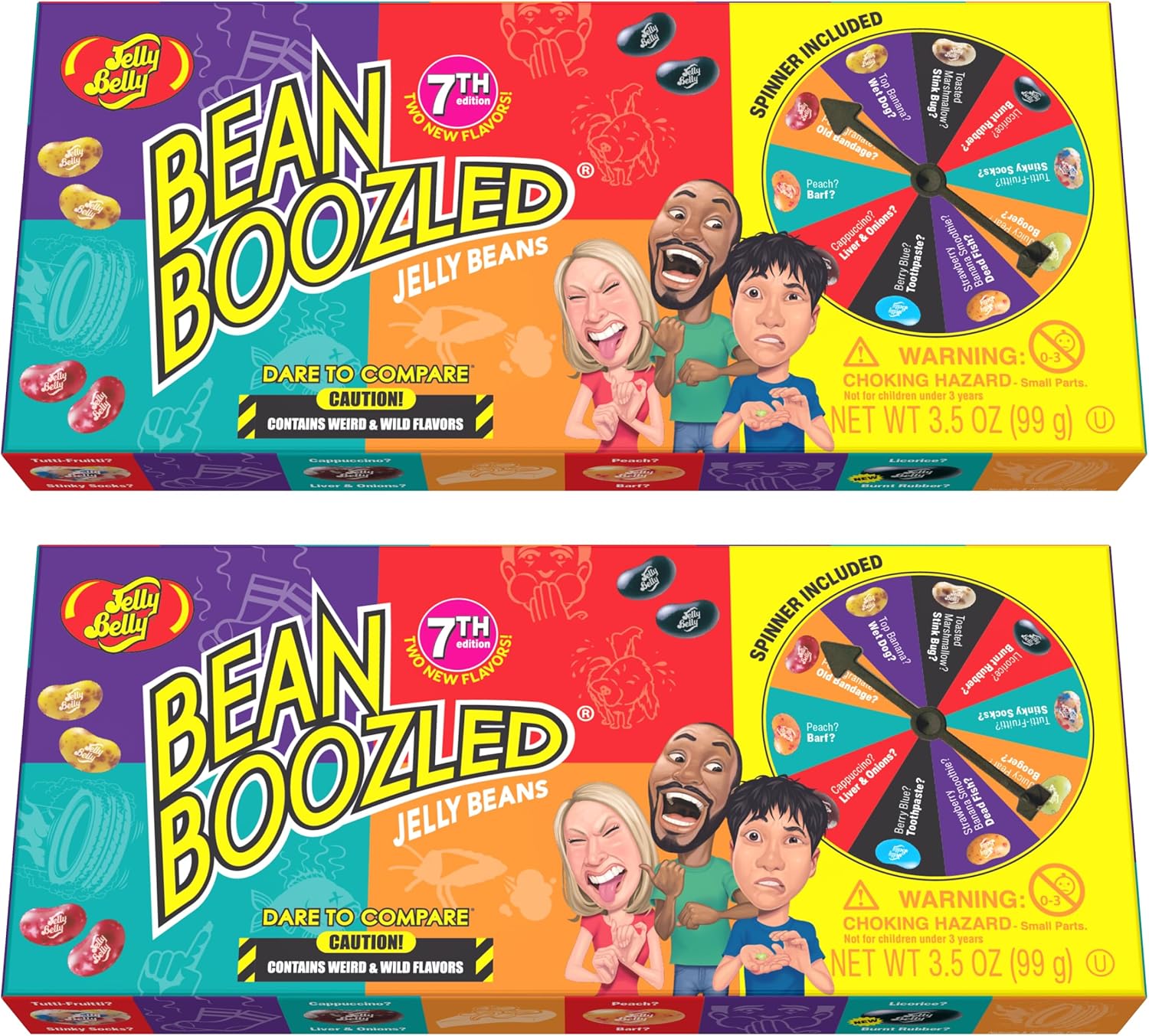 Jelly Belly BeanBoozled 7th Edition Jelly Beans 100g (Pack of 2 ...
