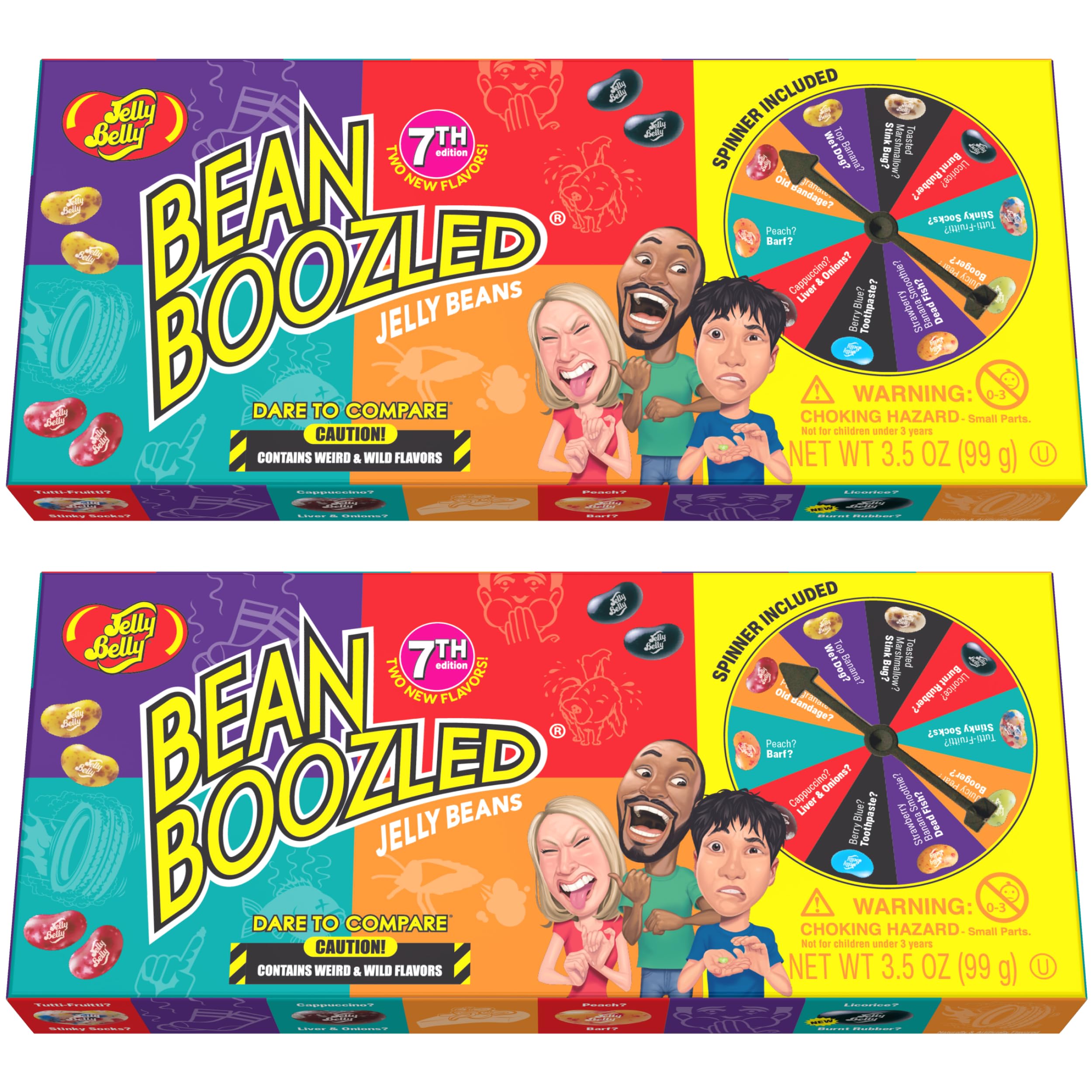 Jelly Belly BeanBoozled 7th Edition Jelly Beans 100g (Pack of 2 ...