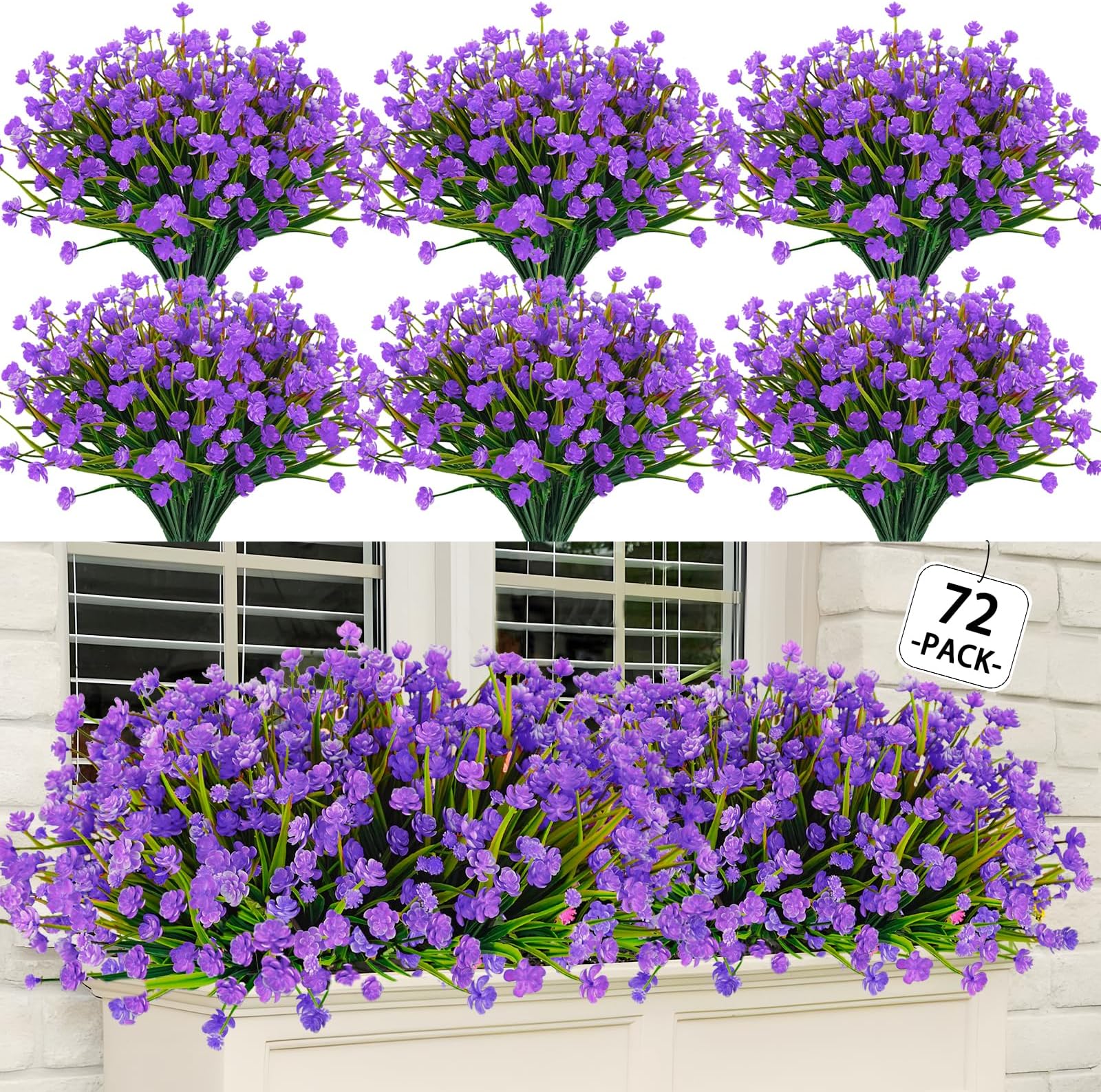 Amazon.com - Artificial Lavender Topiary Ball Trees Two 21.6''T Faux ...