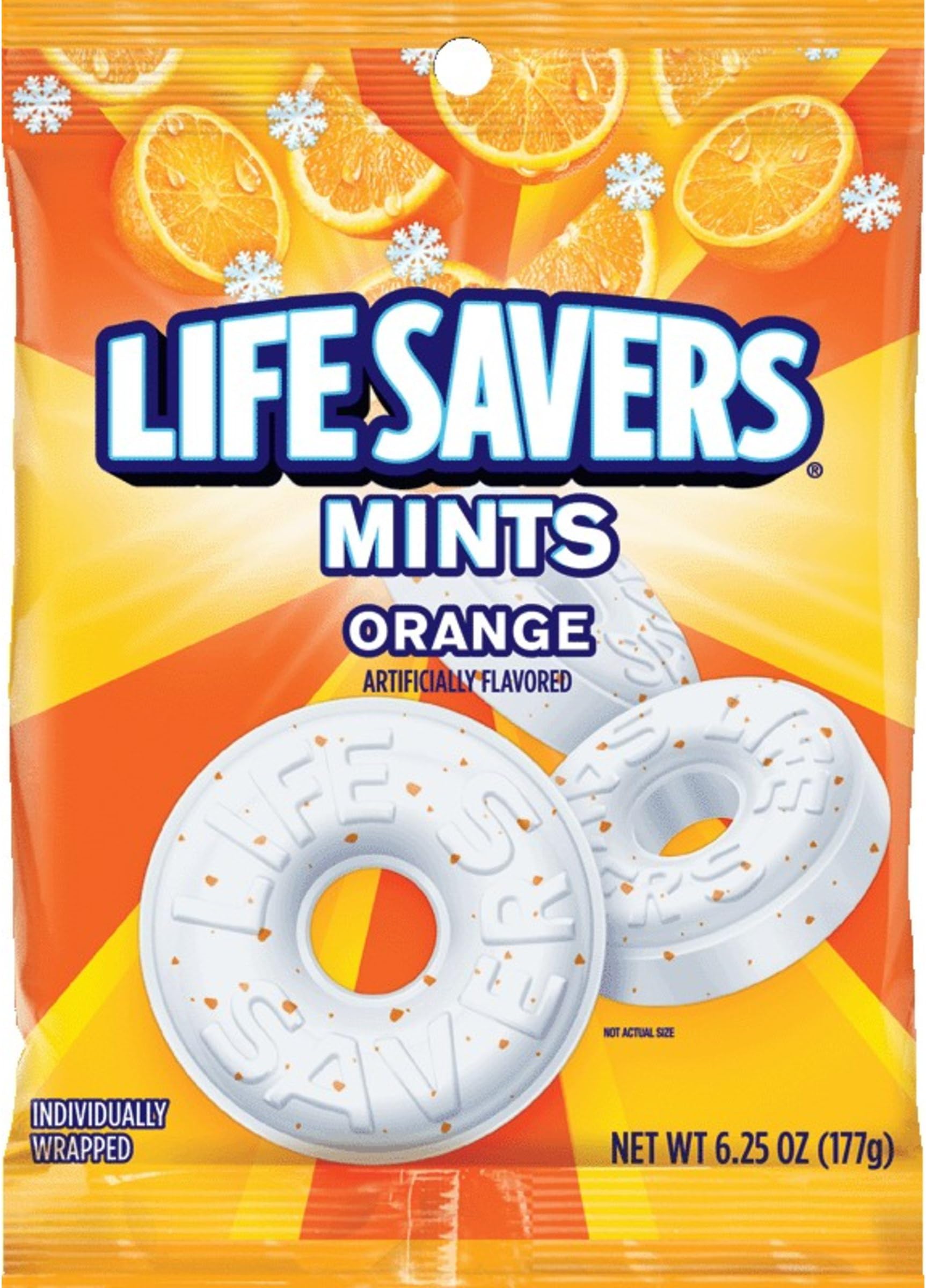 Amazon.com : LIFE SAVERS Orange Mints Candy, 6.25-Ounce Bag : Grocery ...