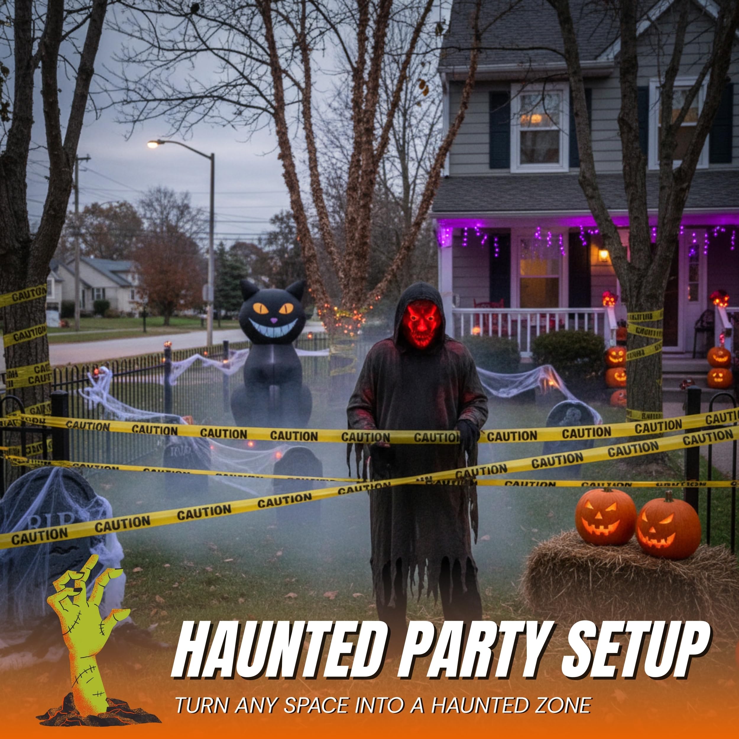 Snapklik.com : Caution Party Tape 3 In Wide X 100 Ft Long High ...