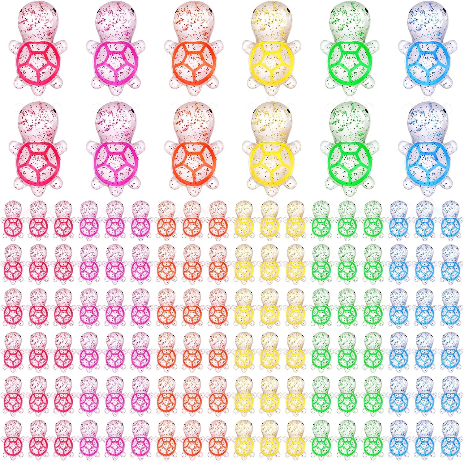 Amazon.com: RoundFunny 120 Pcs Mini Turtle Figurines Mini Resin Sea ...