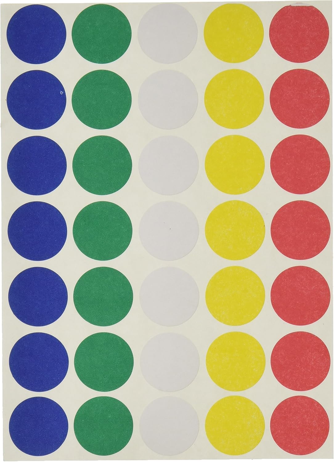 Amazon.com : School Smart Color Coding Label Sheets - 3/4 inch Diameter ...