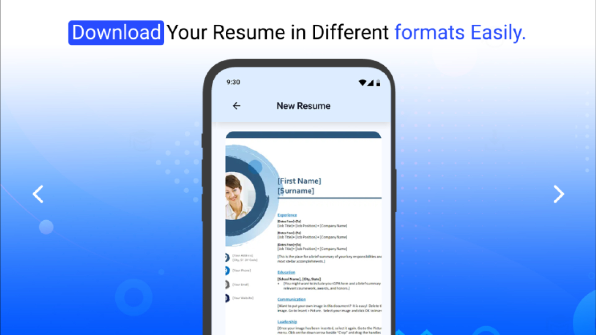 Cv Maker - Resume Template, Resume Maker, Resume Builder, Resume Ai ...