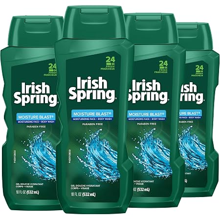 Amazon.com : Irish Spring Moisturizing Men's Body Wash Shower Gel ...