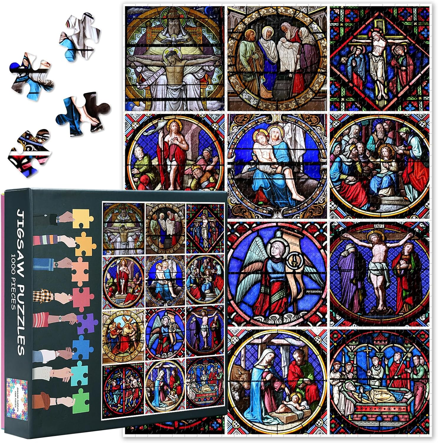Amazon.com: Saints in Religion Puzzles for Adults 1000 Pieces, Religion ...