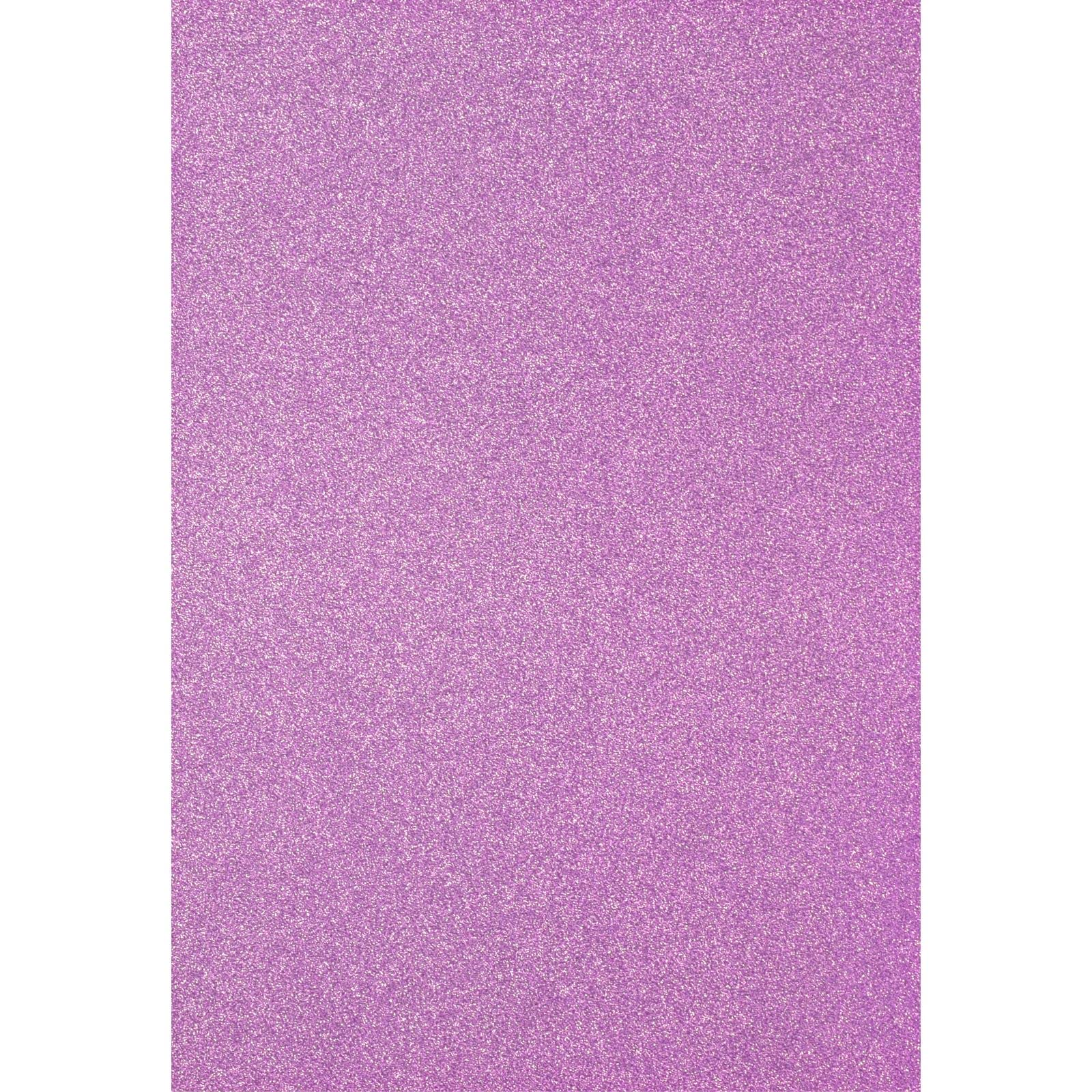 Florence Glitter Cardstock - Coloured Card A4 - Lavender Purple - 5 ...