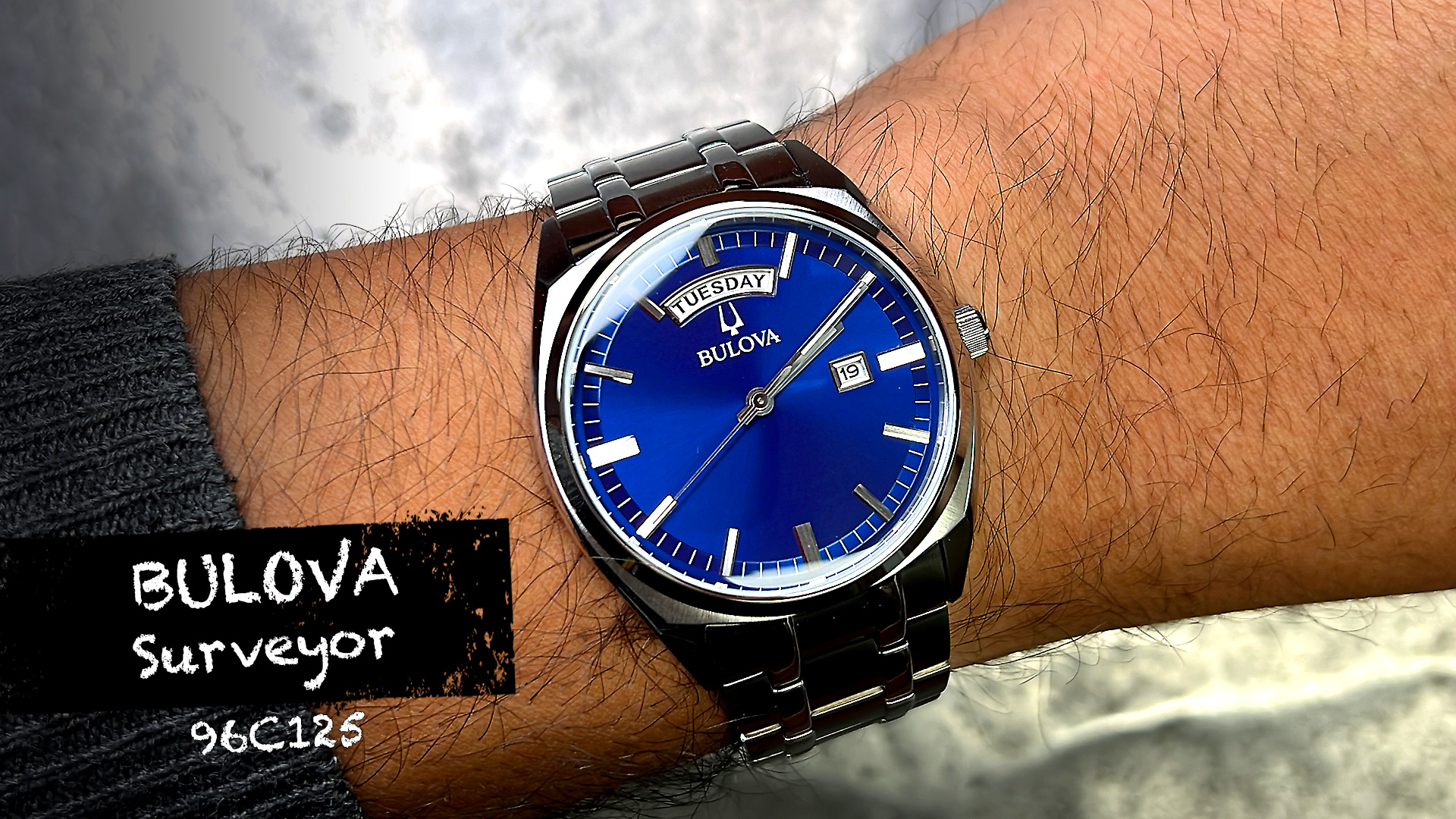 Watch Review on the Wrist Bulova Surveyor Watch Blue Dial 96C125 on ...