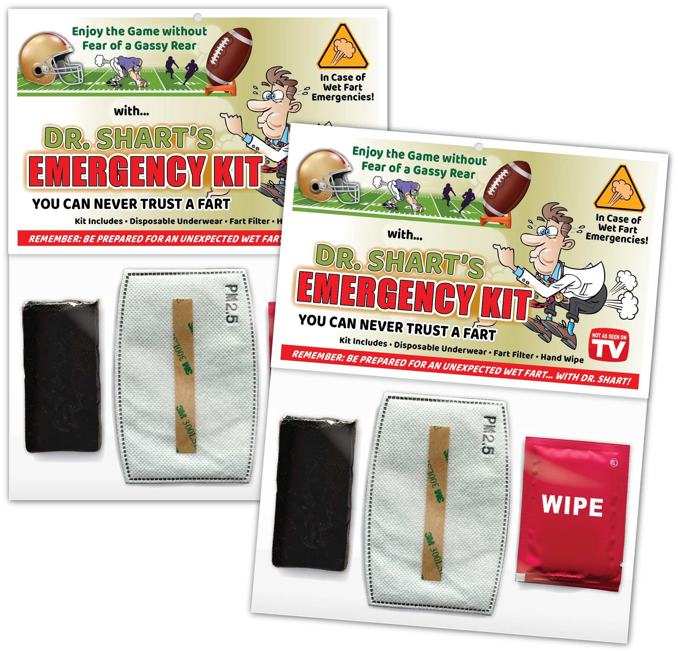 Amazon.com: SHART Football Team Player Fan Wet Fart Emergency Kit ...