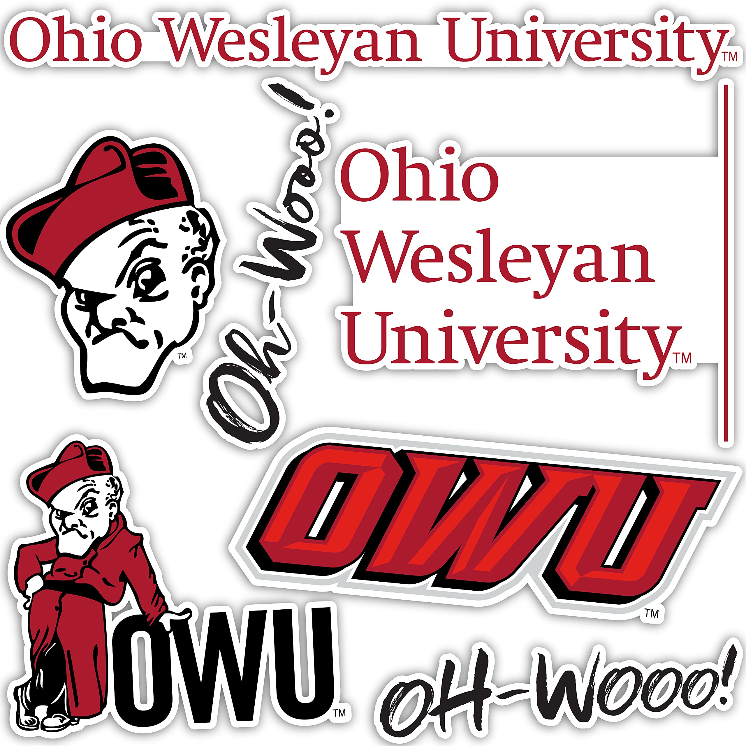 Owu Logo Ohio Wesleyan University Official Circle Logo Unisex Adult