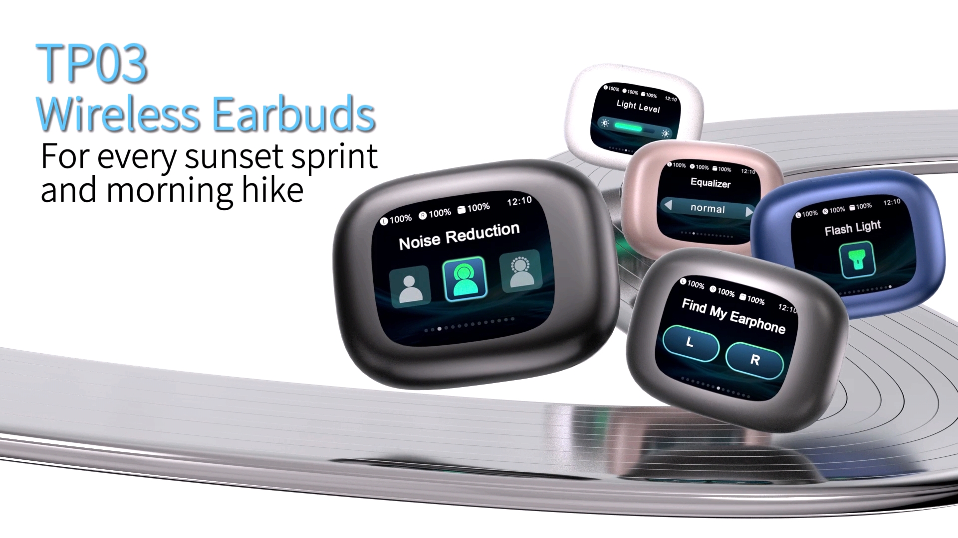 Watch TP03 wireless earbuds with hooks for workout on Amazon Live