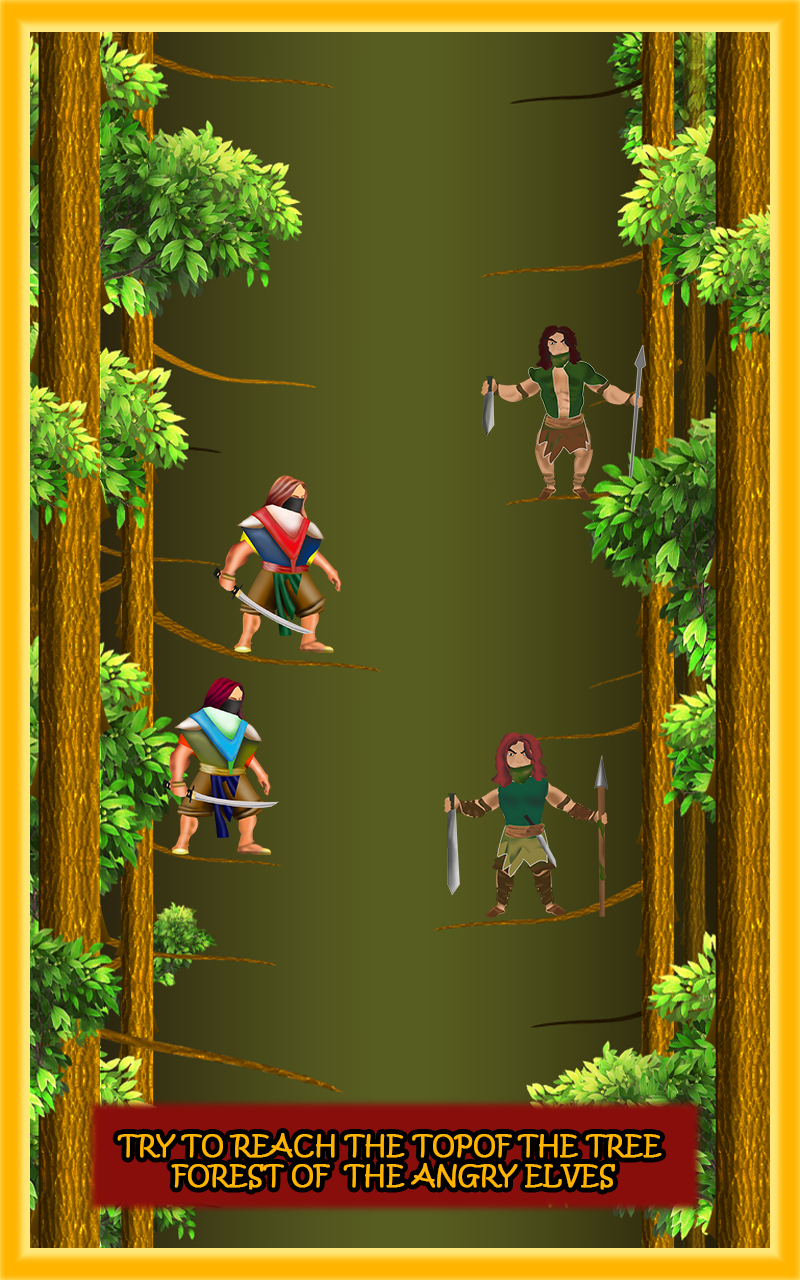 Dwarf Ninja Samurai Jump in the Forest of the Angry Elves - Free ...