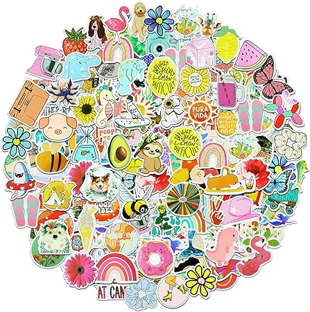 Amazon.com: Eoaod 600Pcs Water Bottle Stickers for Kids, Cute Stickers ...