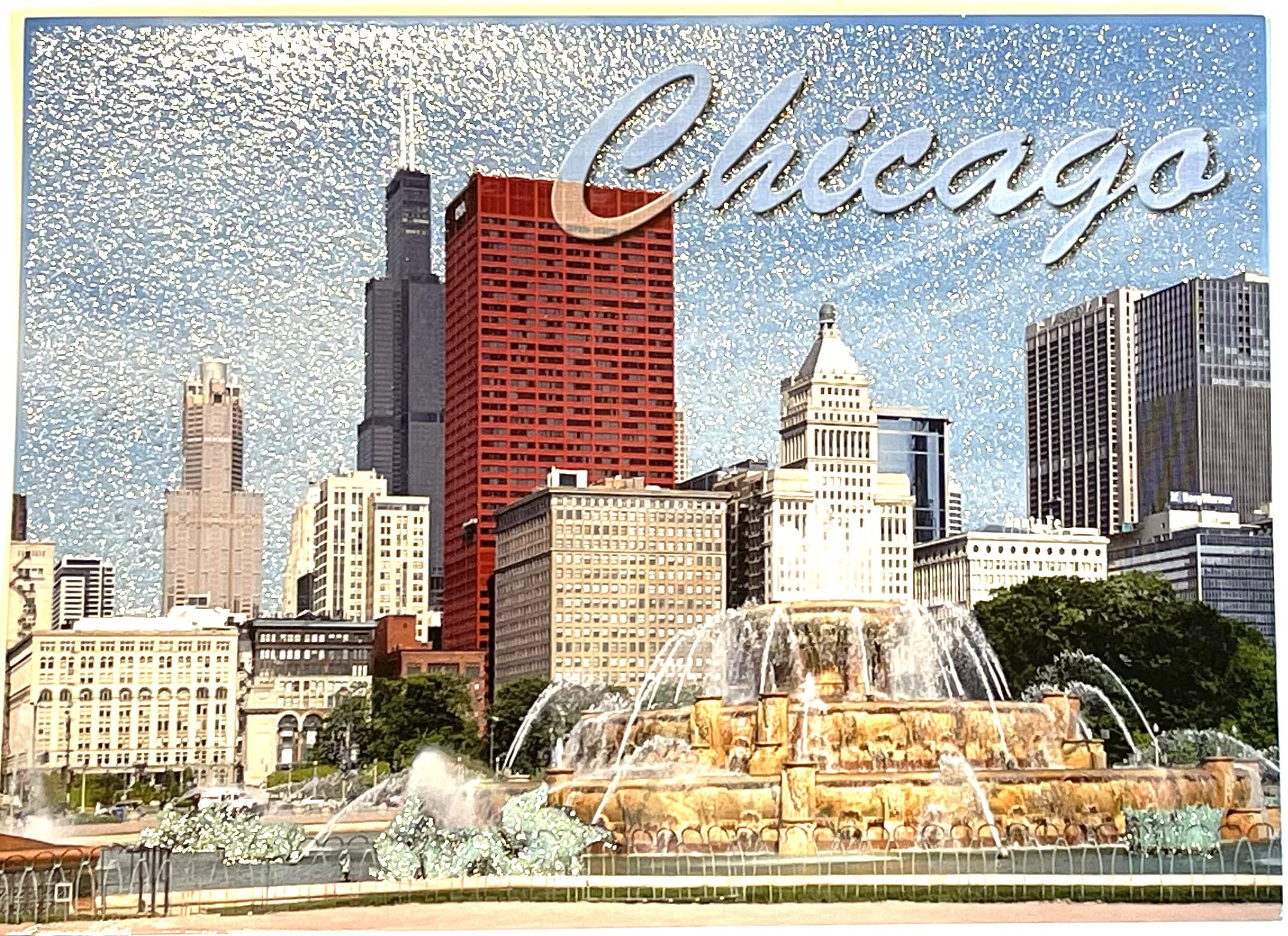Old Chicago Postcards Poster Plus Postcard Set