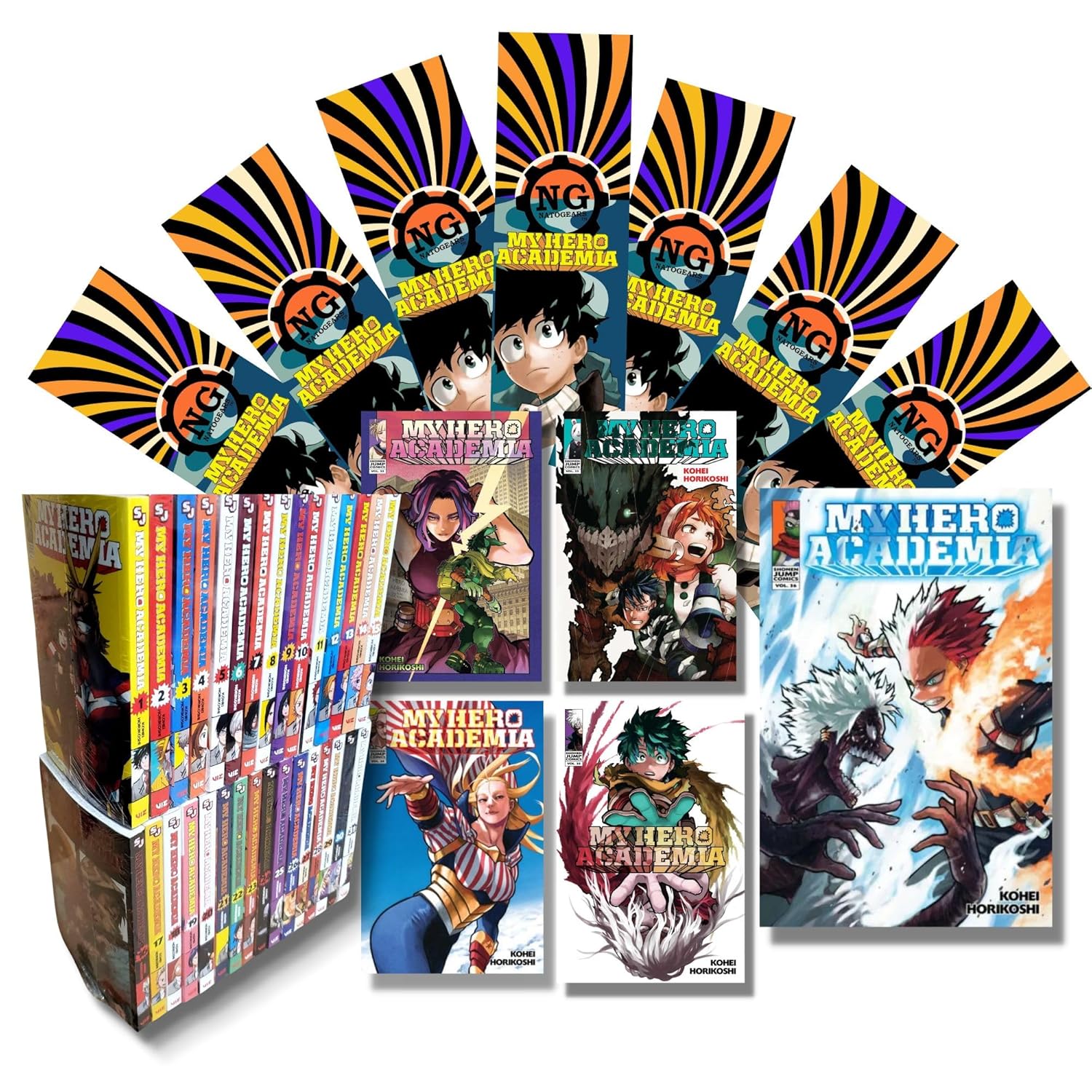 My Hero Academia Manga Volumes 1 - 36 Anime Book Collection Graphic ...