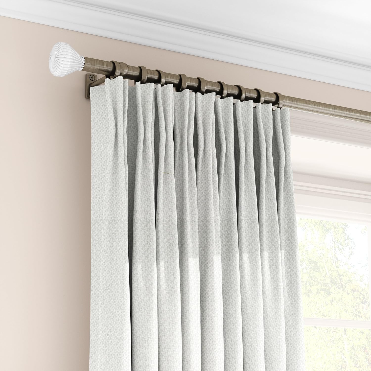 Amazon.com: Roc-lon Riverside PFP White Blackout Curtains : Home & Kitchen