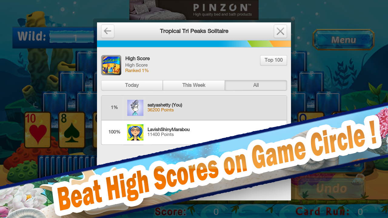 Tropical Tri Peaks solitaire Collection - Pyramid Towers Solitare Card ...