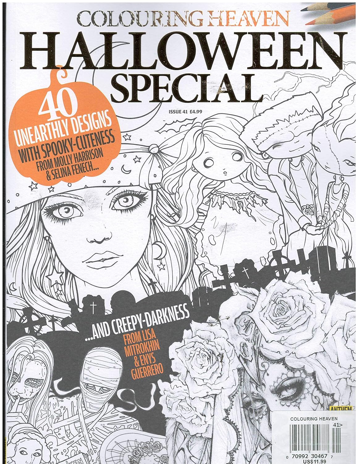 Colouring Heaven Halloween Special Magazine 2018: Various: Amazon.com ...