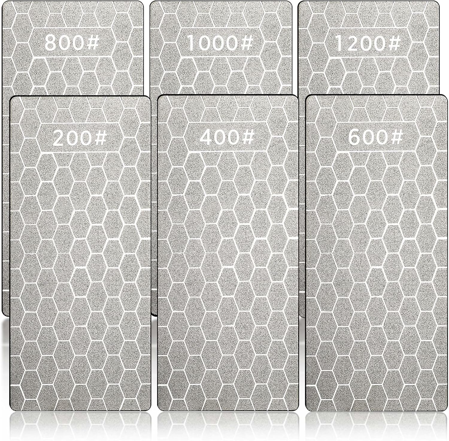 Chumia 6 PCS Diamond Sharpening Stone Knife Sharpening Honing Stone ...