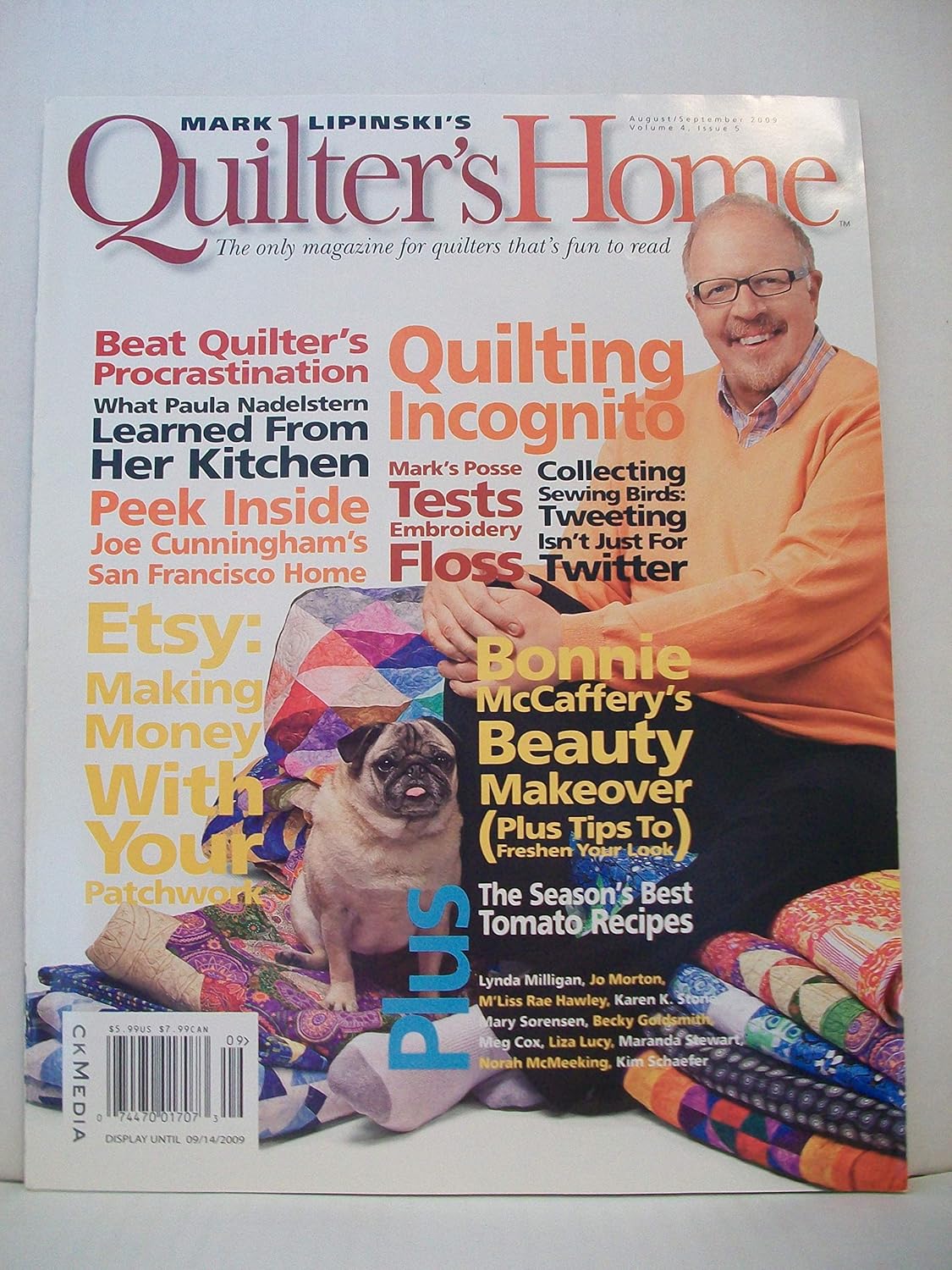 MARK LIPINSKI'S QUILTER'S HOME Magazine August/September, 2009 - Volume ...