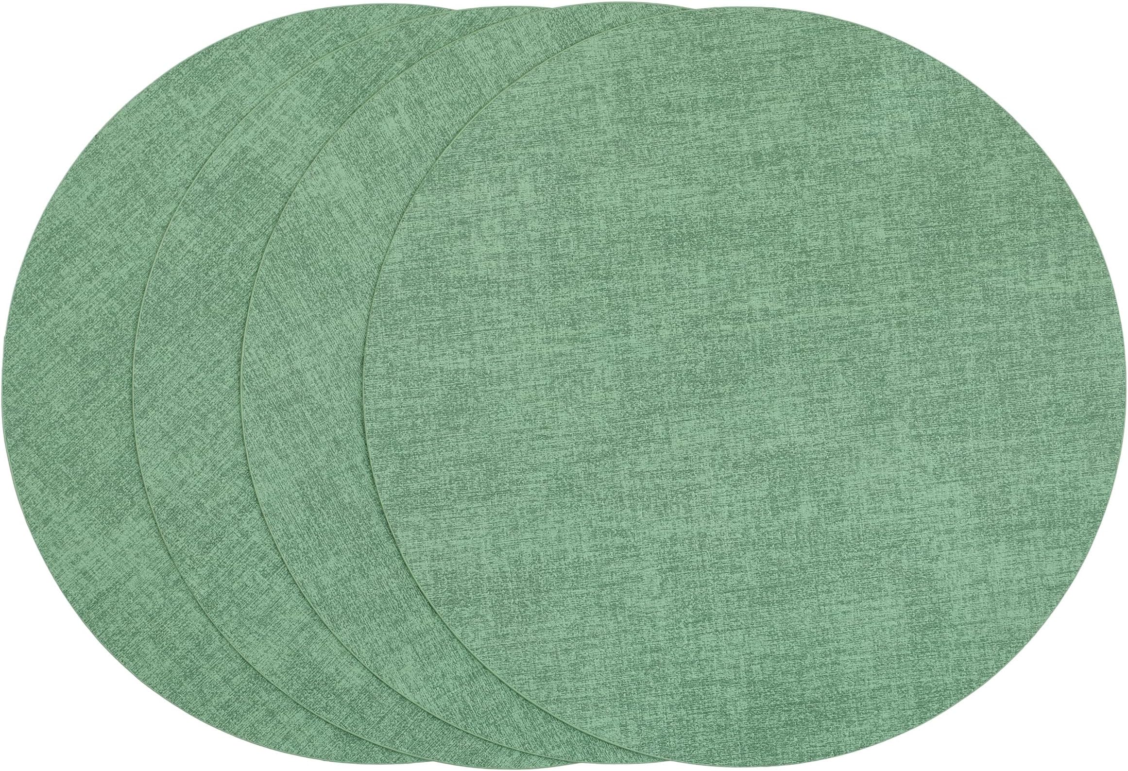 Amazon.com: Round Placemats Set of 4 Heat Resistant Waterproof Oilproof ...