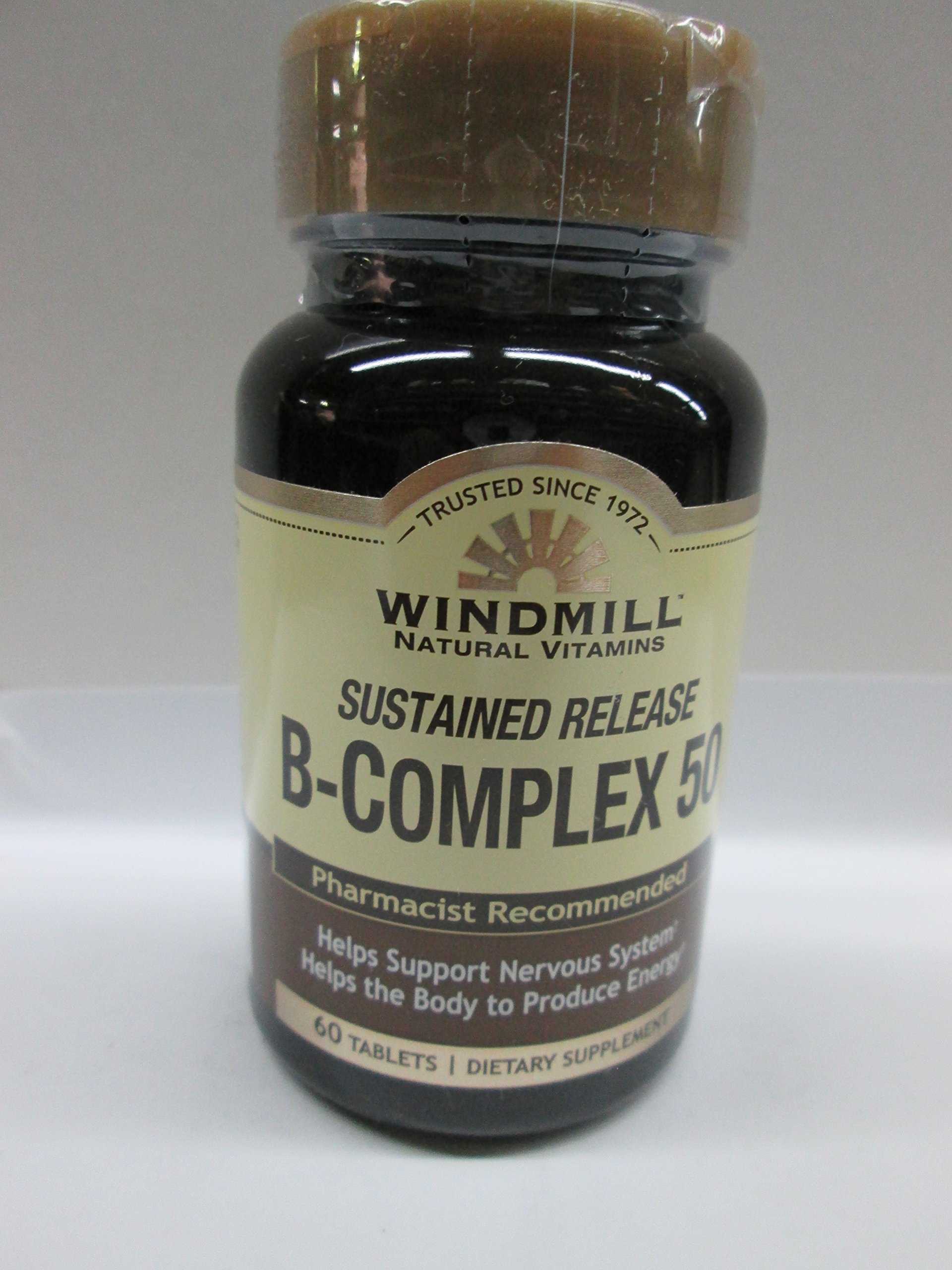 Amazon.com: Windmill B-Complex Sustained Release Tabs 60'S Windmill ...