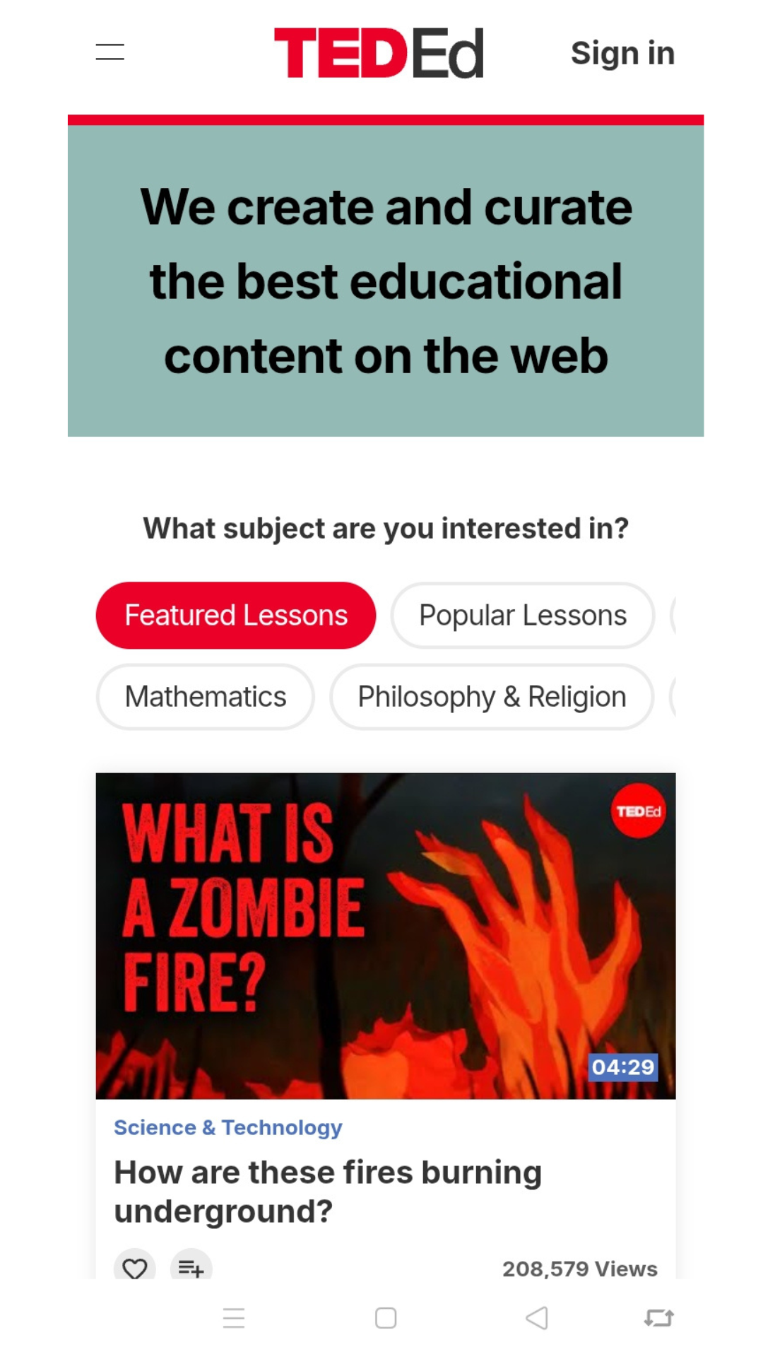 TED-Ed Educational - App on Amazon Appstore