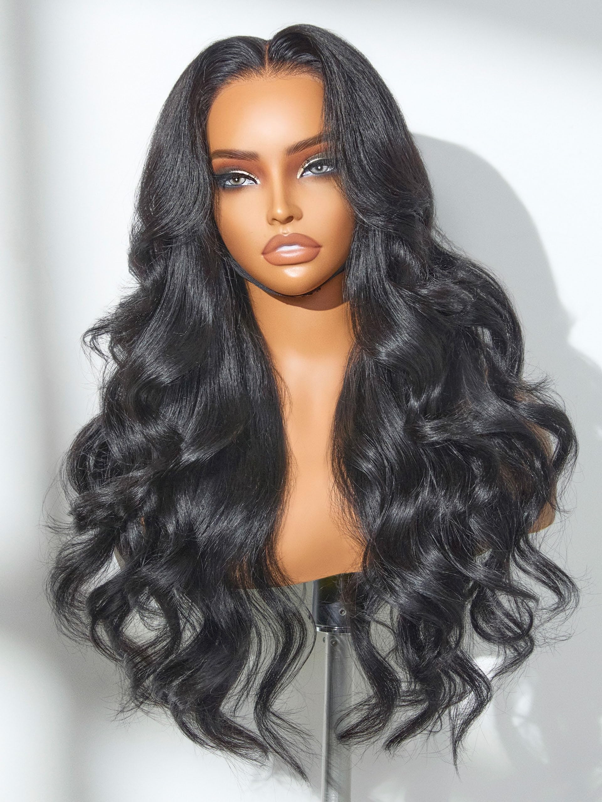 Amazon.com : ORIGINAL QUEEN OQ Hair Glueless Wigs Human Hair Pre ...
