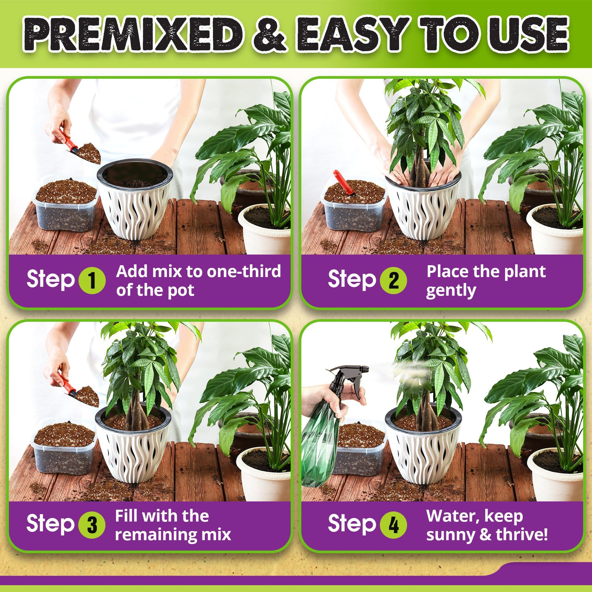 Snapklik.com : DUSPRO Recycle Money Tree Soil, Premium Coco Coir ...