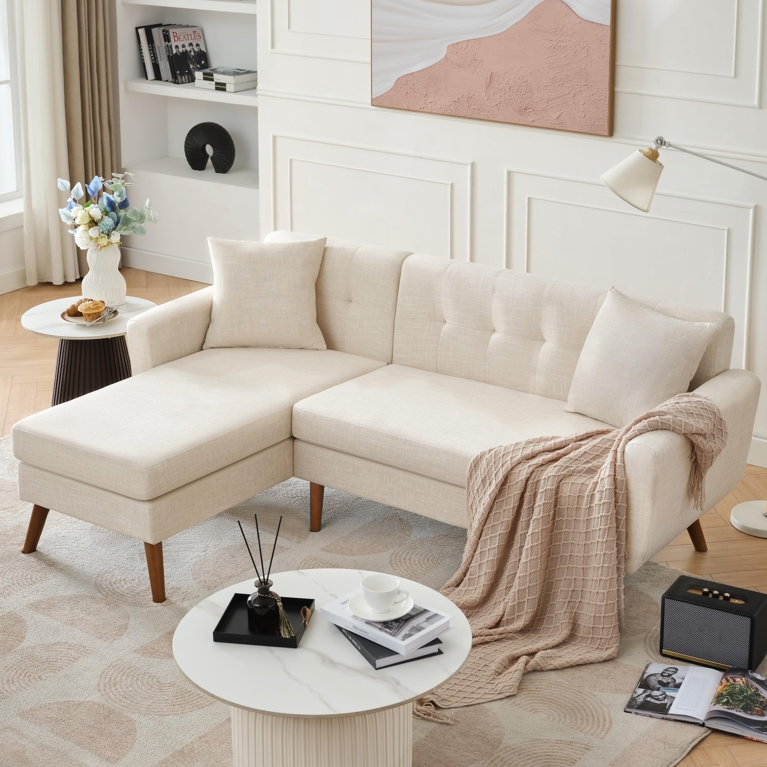 Amazon.com: Vongrasig 79" Convertible Sectional Couch, 3 Seat L Shaped ...