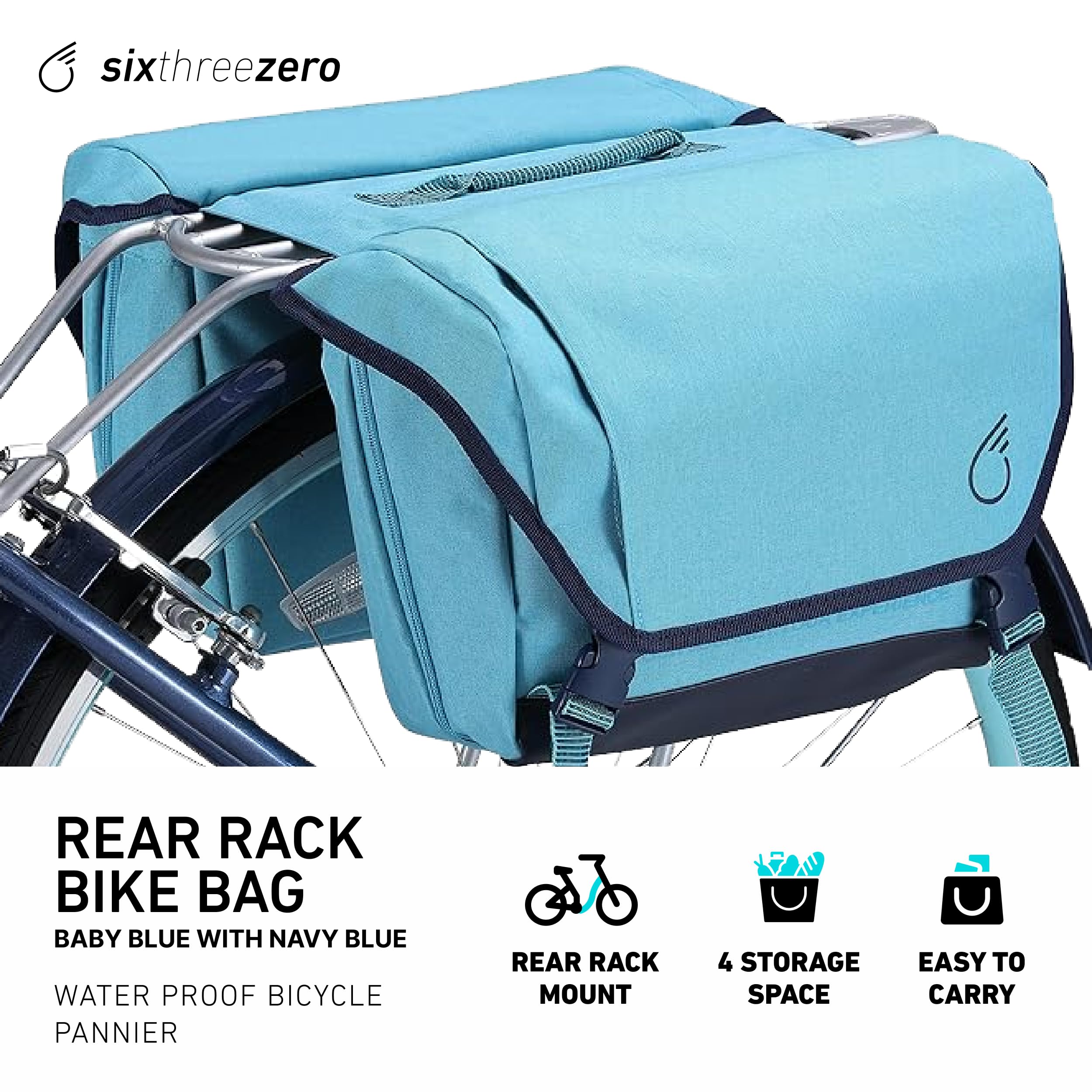 Snapklik.com : Sixthreezero Dual Sided Rear Rack Bike Bag, Bicycle ...