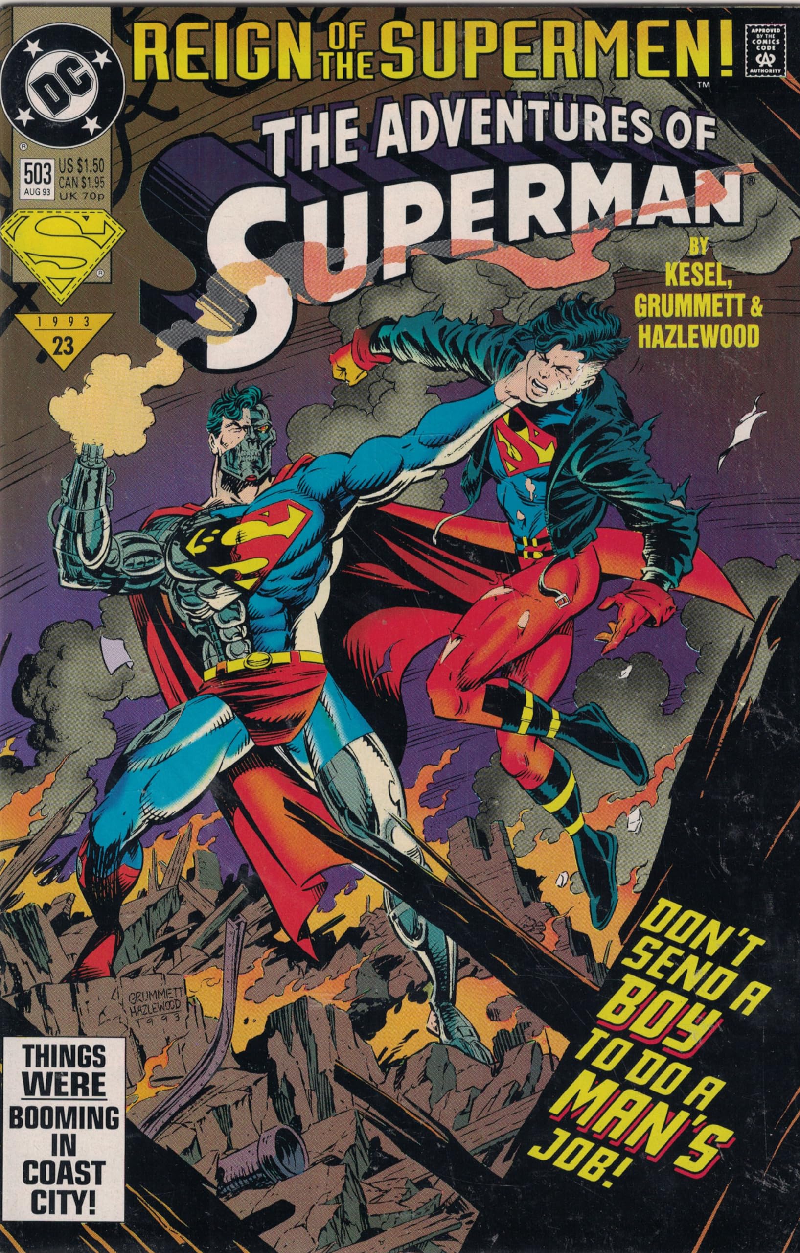 Amazon.com: The Adventures of Superman #503 (August 1993, Reign of the ...