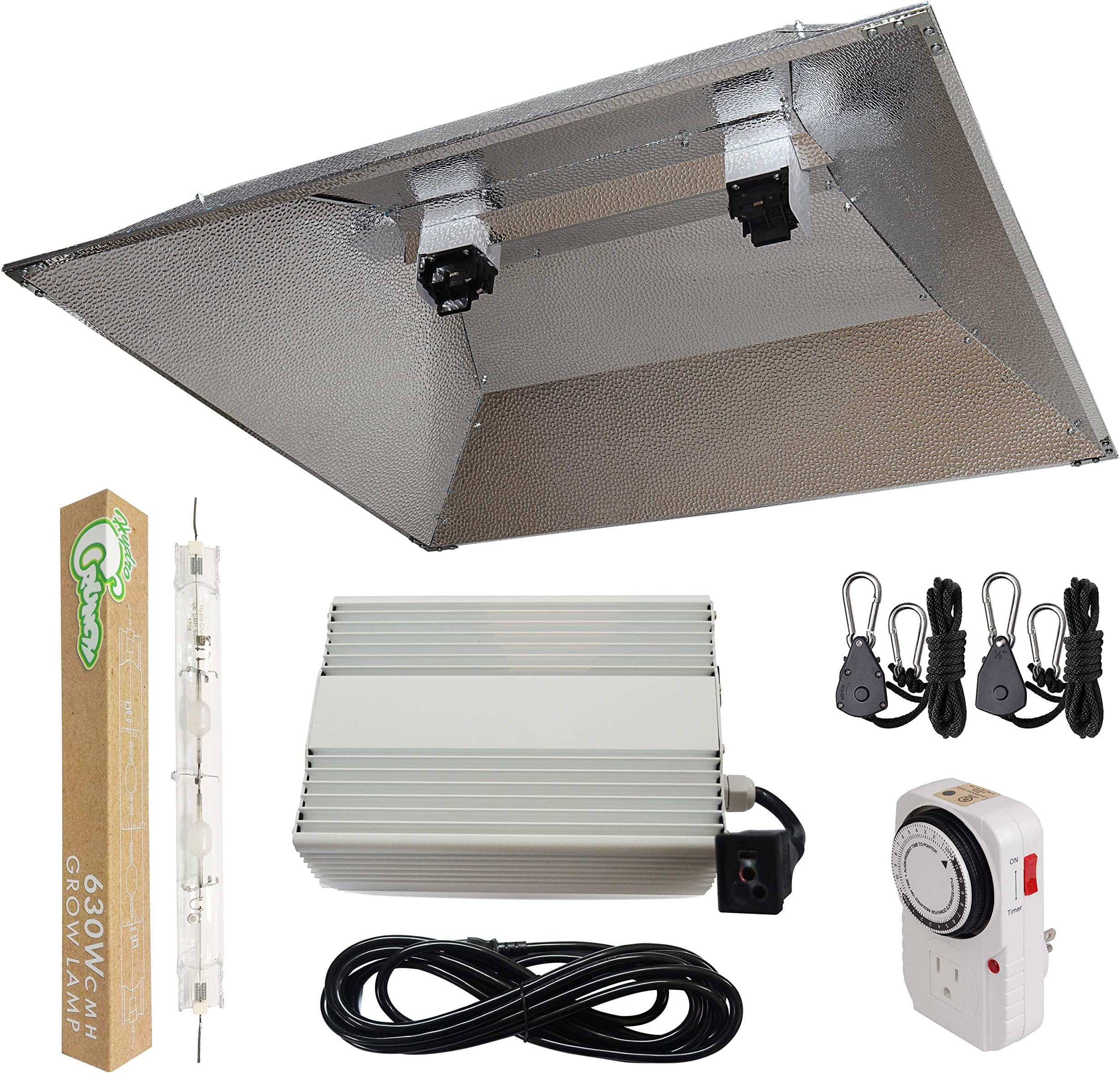 Amazon.com : Hydro Crunch Parabolic Vertical Grow Light Reflector Hood ...