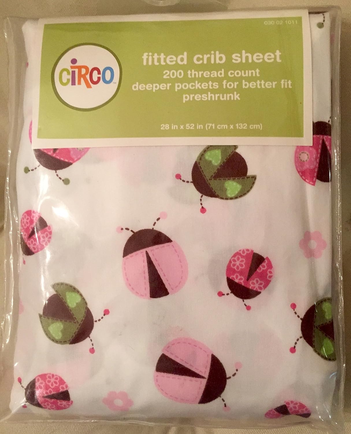 Amazon.com : Circo Fitted Crib Sheet - LadyBug : Baby