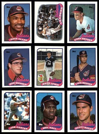 Amazon.com: 1989 Topps Cleveland Indians Almost Complete Team Set ...