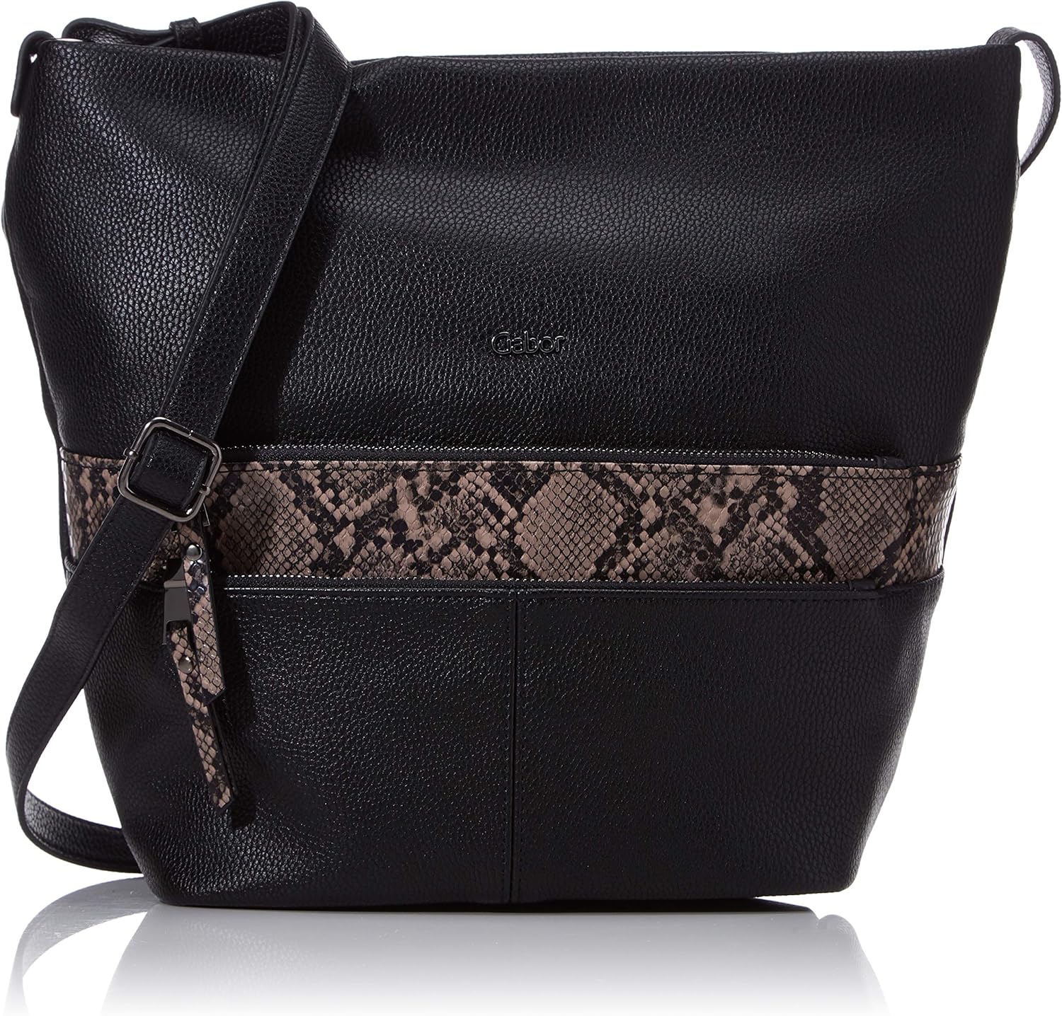 Gabor Umhängetasche Damen, Dorie, Schwarz, 36x14x31 cm, Gabor Tasche ...