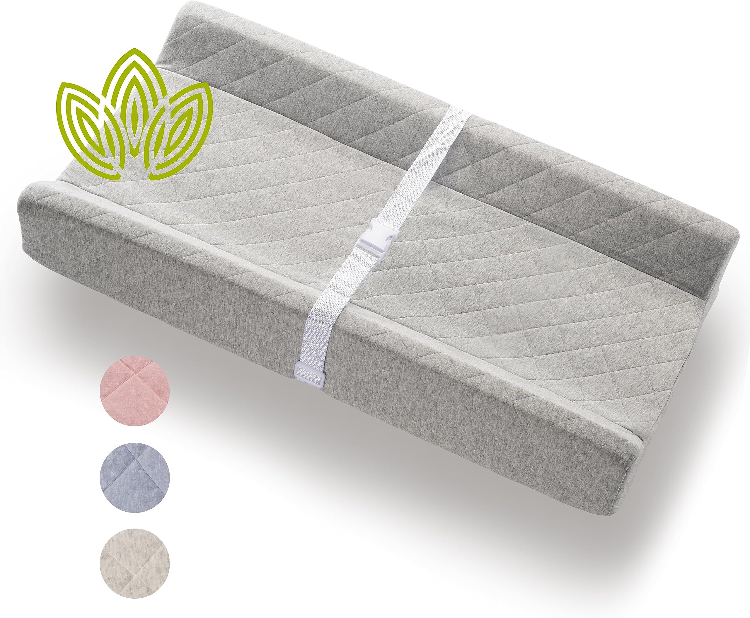 Amazon.com: Organic Cotton Contoured Baby Changing Pad w/Waterproof ...