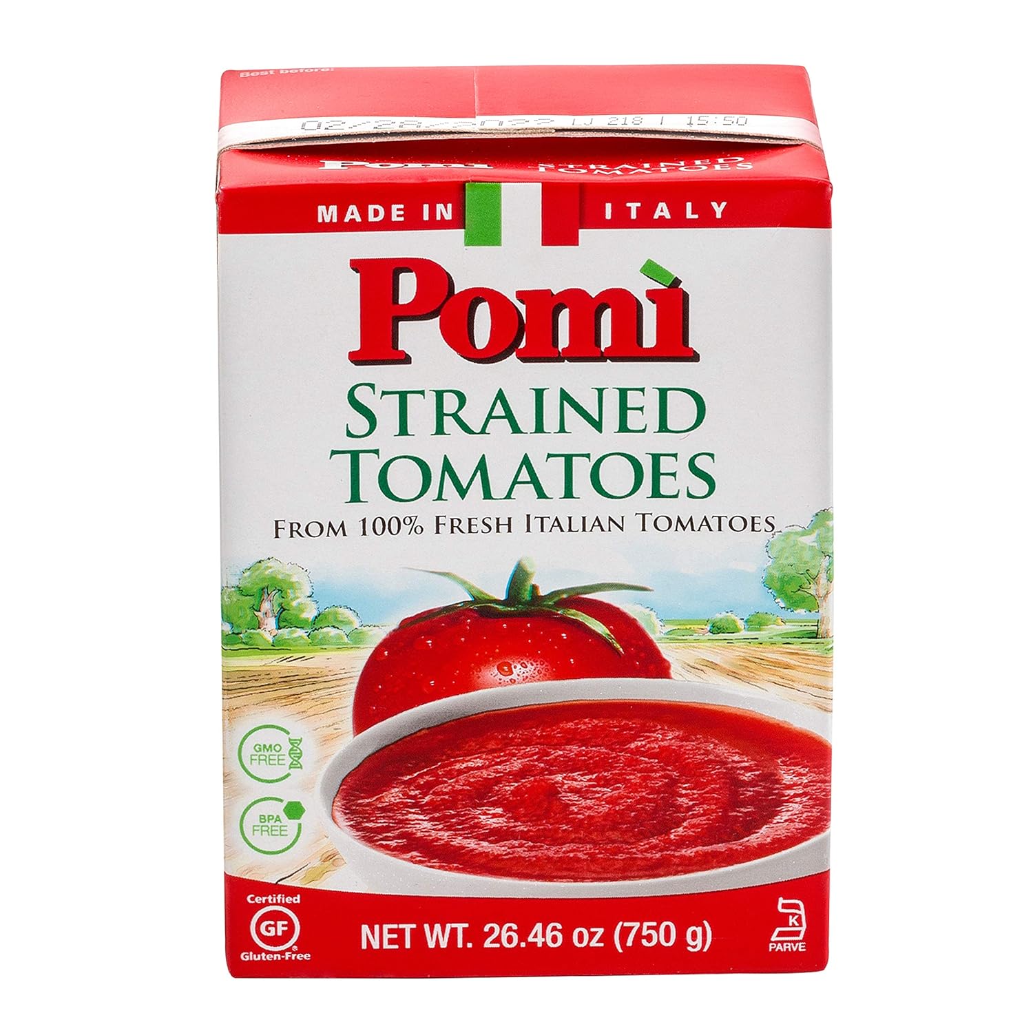 Amazon.com : Pomì Strained Tomatoes - 26.46oz Carton (Pack of 12 ...