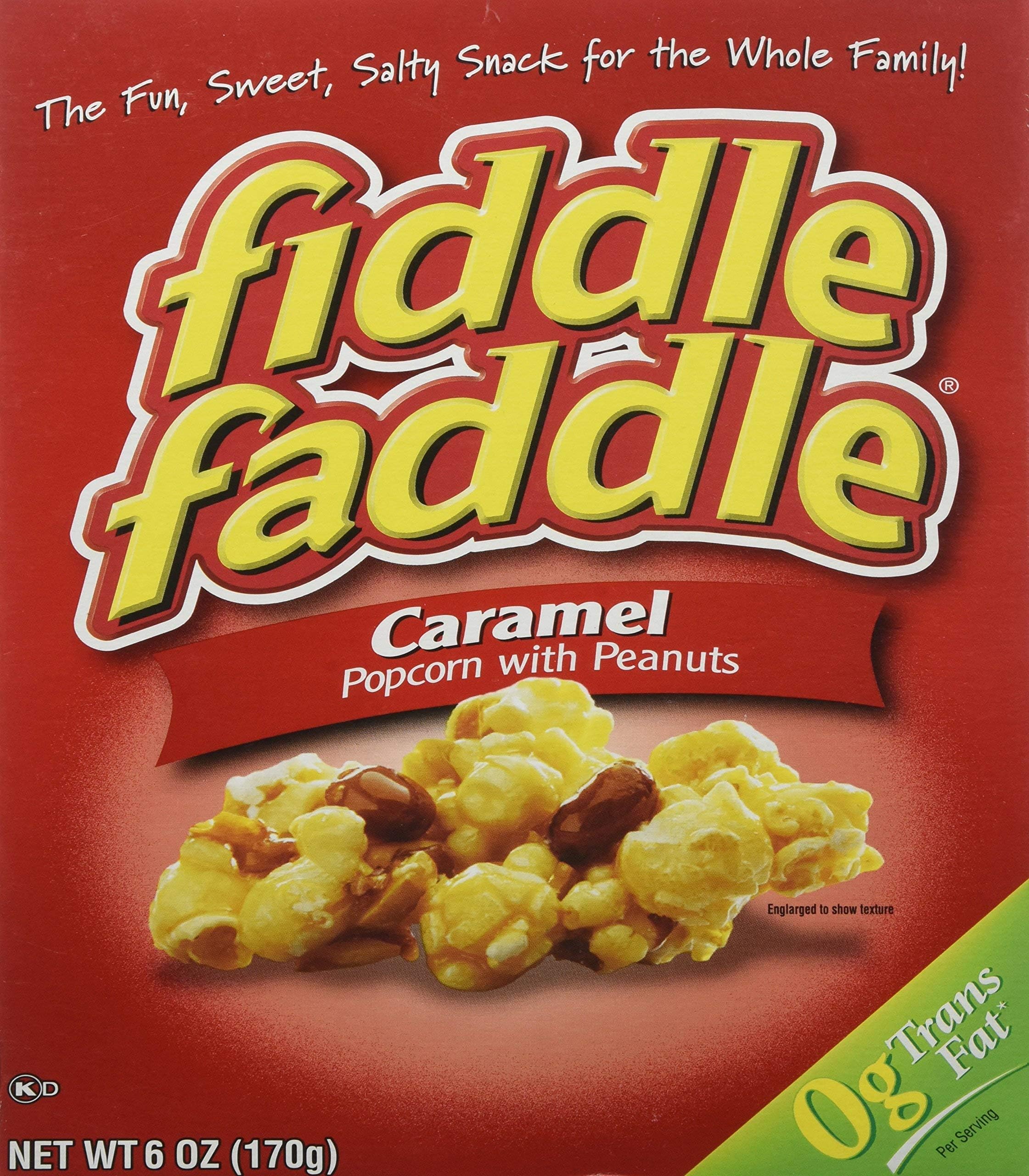 Amazon.com: Fiddle Faddle Caramel Popcorn With Peanuts, 6 Oz (Pack of 2 ...