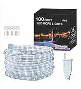 Amazon.com: FORT 100ft LED Rope Lights - White Color Waterproof Outdoor ...