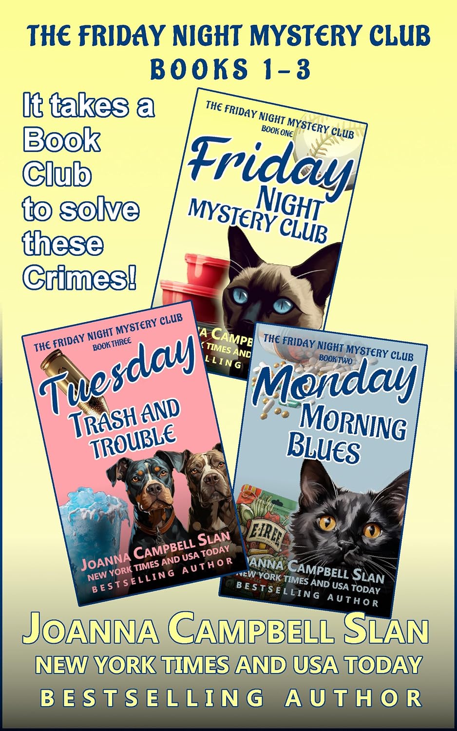 Amazon.com: The Friday Night Mystery Club Books 1-3 eBook : Slan ...