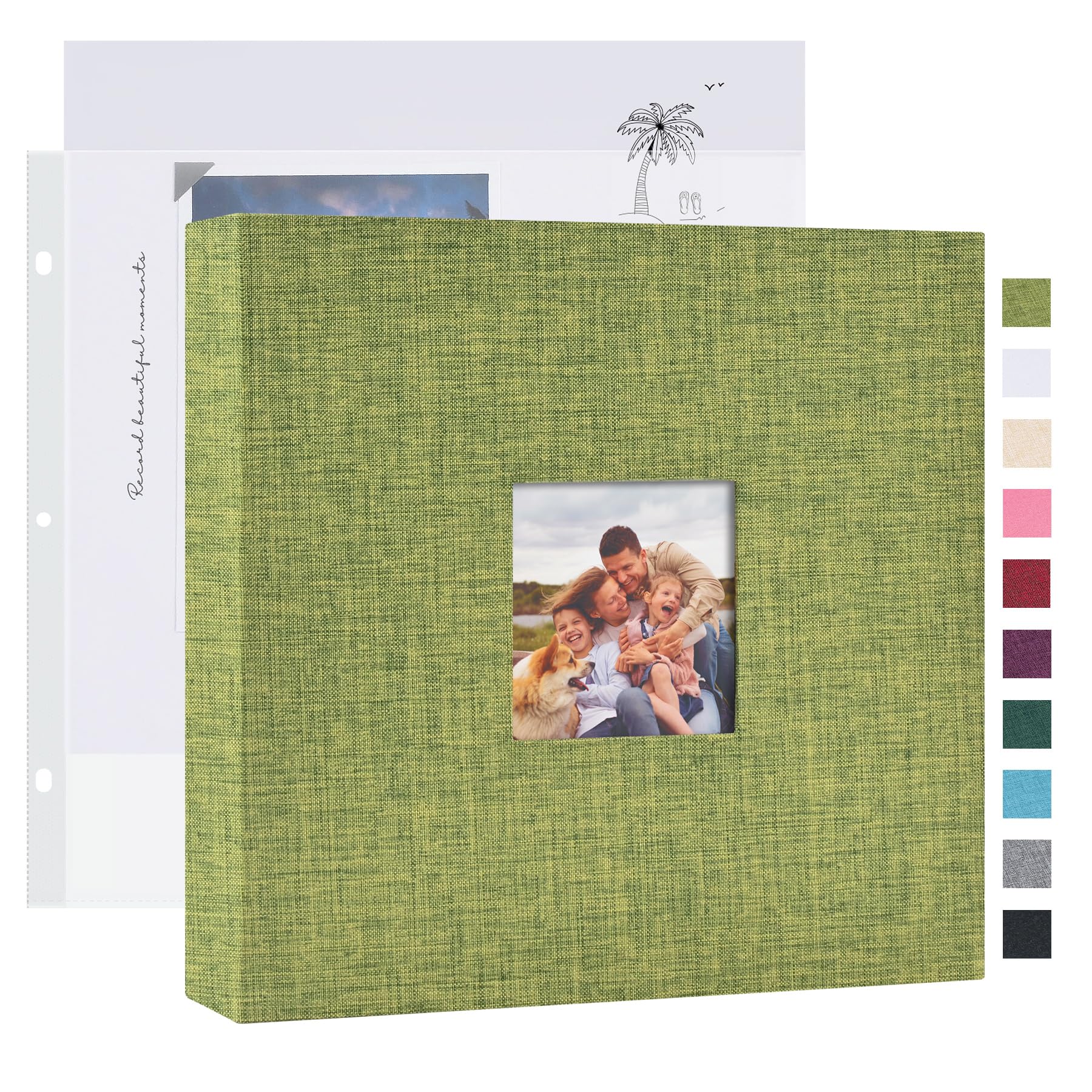 Amazon.com: Mublalbum 8x8 Inch DIY Scrapbook Photo Album with 20 ...