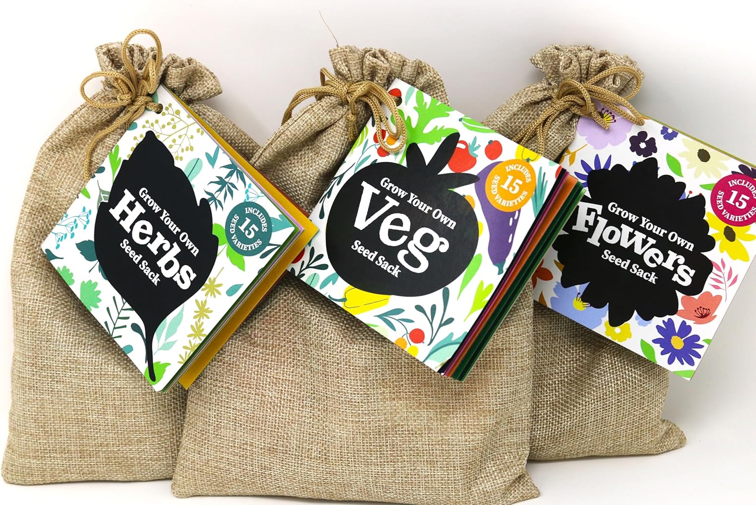 Flower Seeds Gift Bag - Grow Your own - 15 Varieties : Amazon.co.uk: Garden