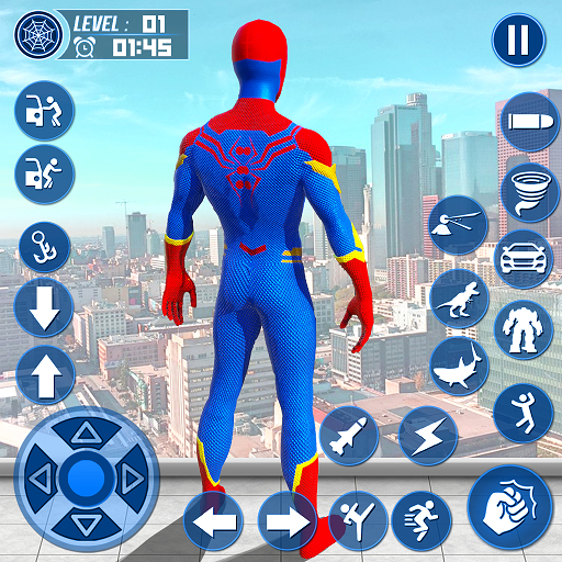 Superhero Flying Spider Hero (Jogos Infantis) Incríveis Web Rope Hero ...