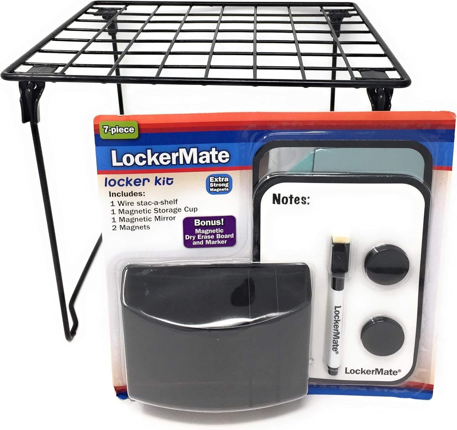 Amazon.com: LockerMate 7 Piece Locker Kit Including Wire Stac-A-Shelf ...